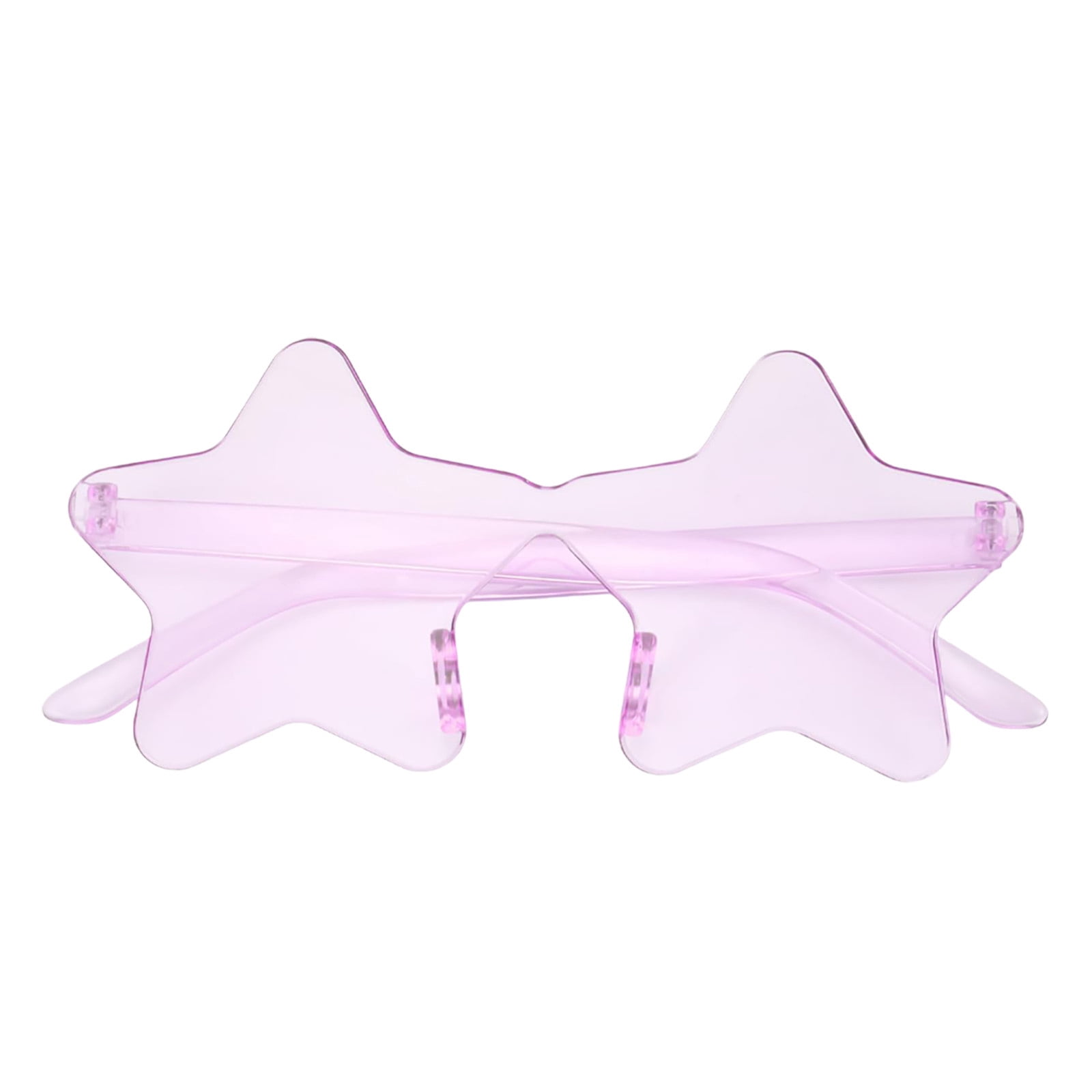 Frameless Star Shaped Sunglasses Transparent Candy Color Fashion ...