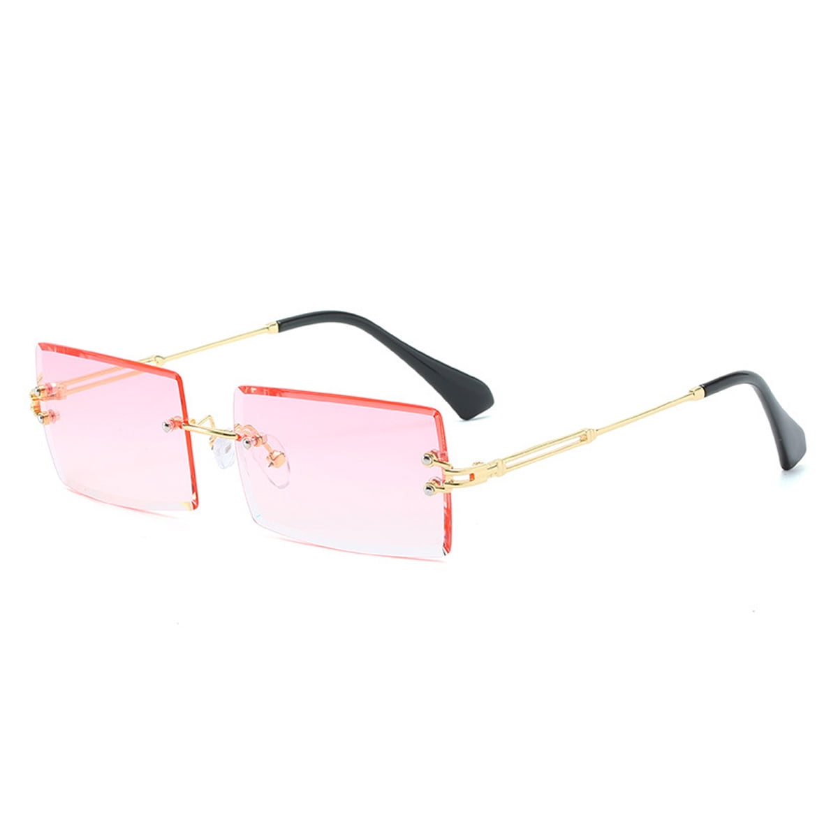 Frameless cut edge square sunglasses fashion trend sunglasses, made of ...