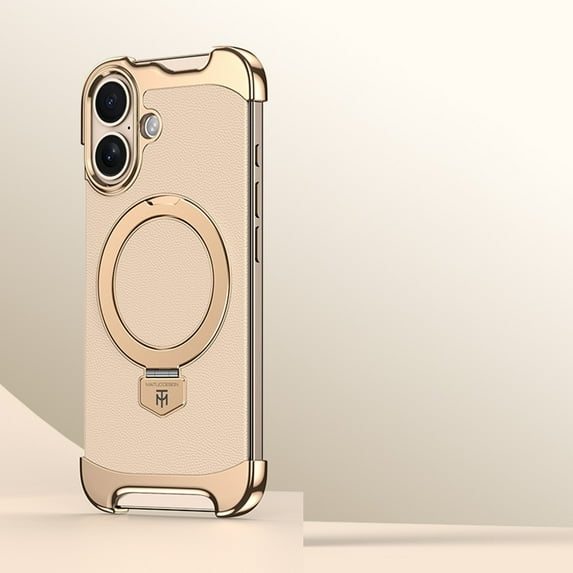 Frameless for iPhone 17 Case with Invisible Ring Stand & Secure Ring ...