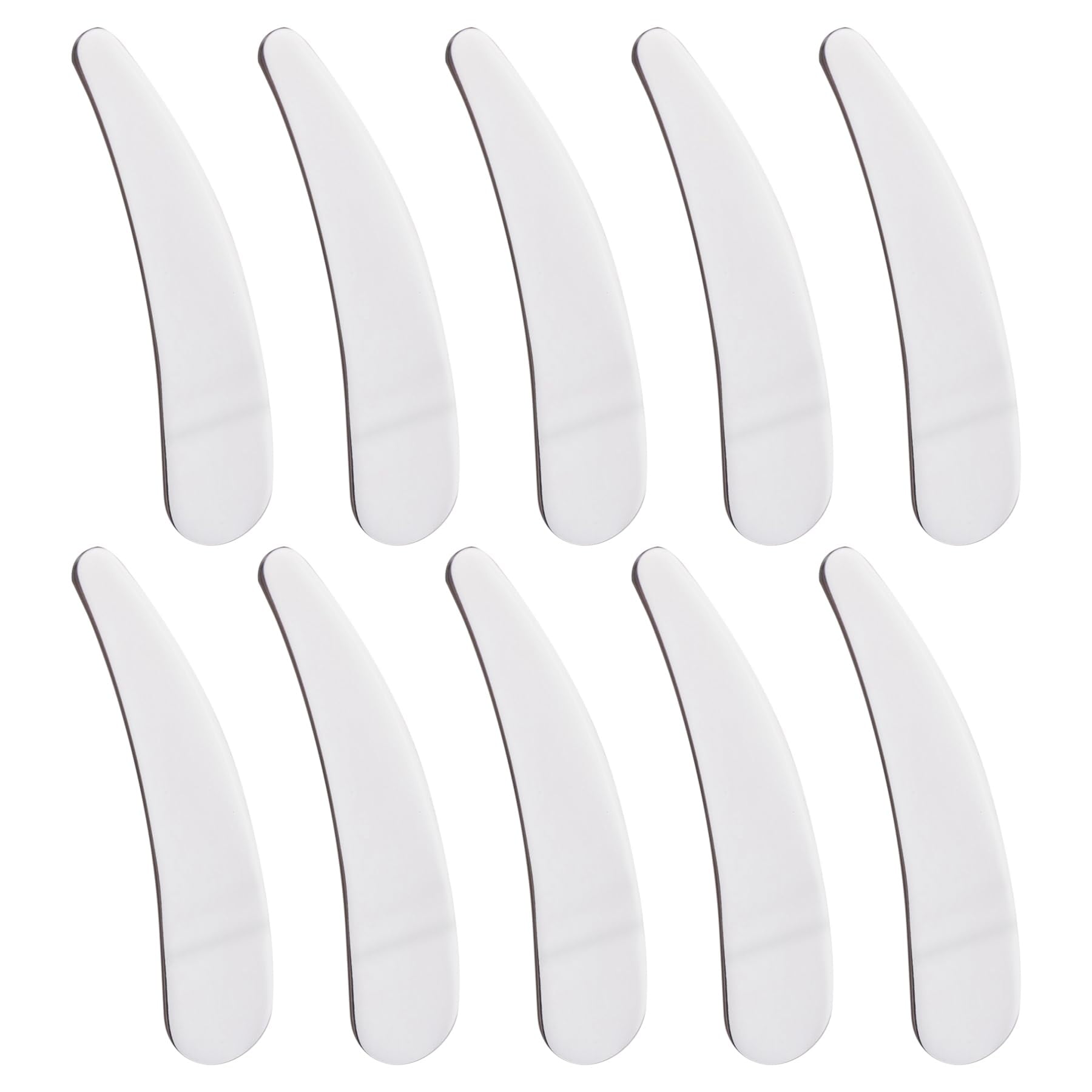 Framendino, 10 Pack Mini TSF6 Metal Cosmetic Spatula Makeup Cream Spoon ...