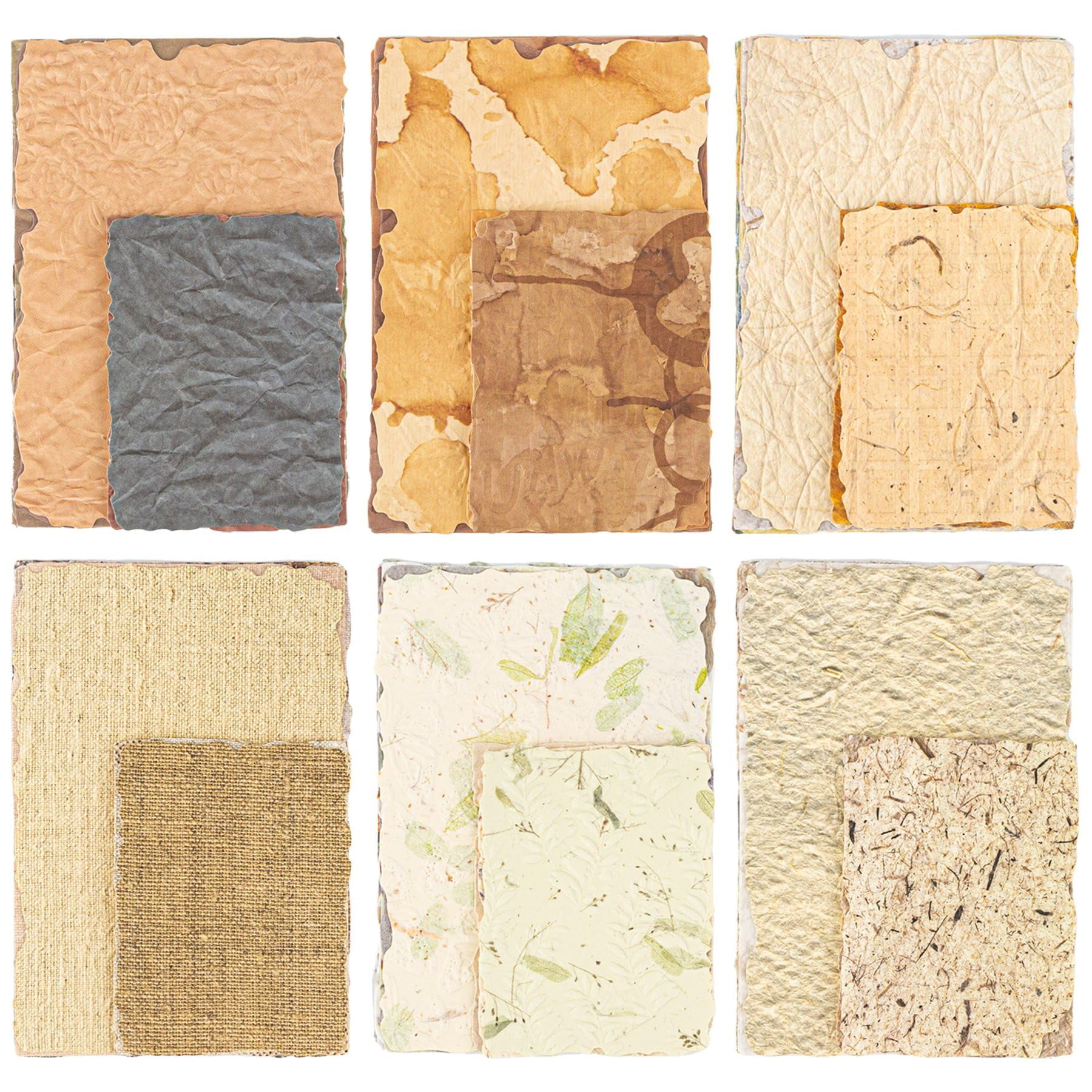 Framendino, 168 Pack Textured TSF6 Scrapbook Paper Leaf 3D Embossed ...