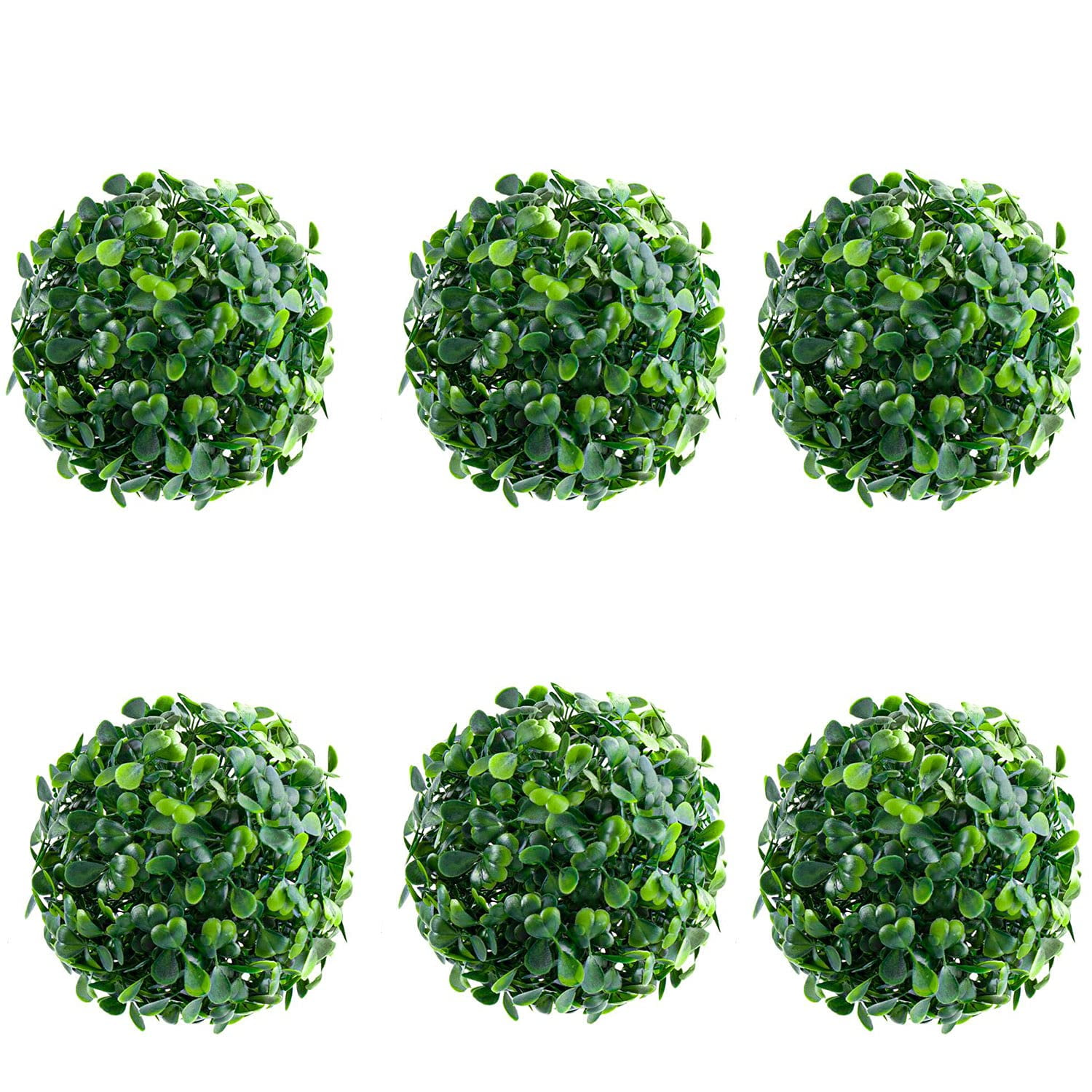 Framendino, 6 Pack 4 Inch Artificial Boxwood Topiary Plant Balls ...