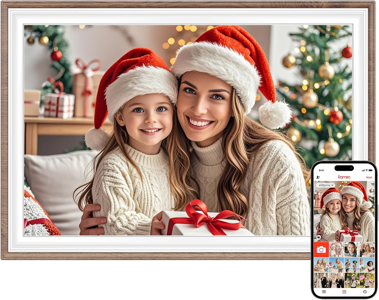 Frameo 10.1" Digital Picture Frame, WiFi Digital Photo Frame with ...