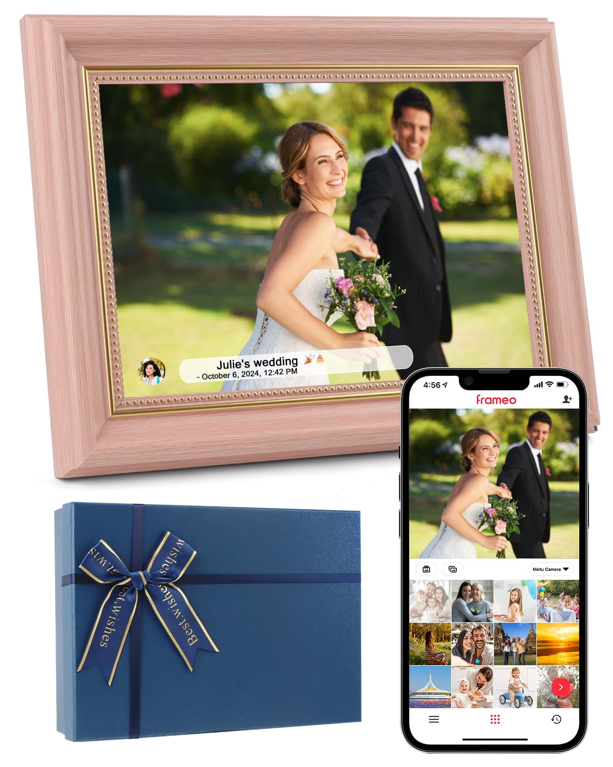 Frameo Digital Frame 10.1 Inch WiFi Digital Photo Frame with 32GB ...