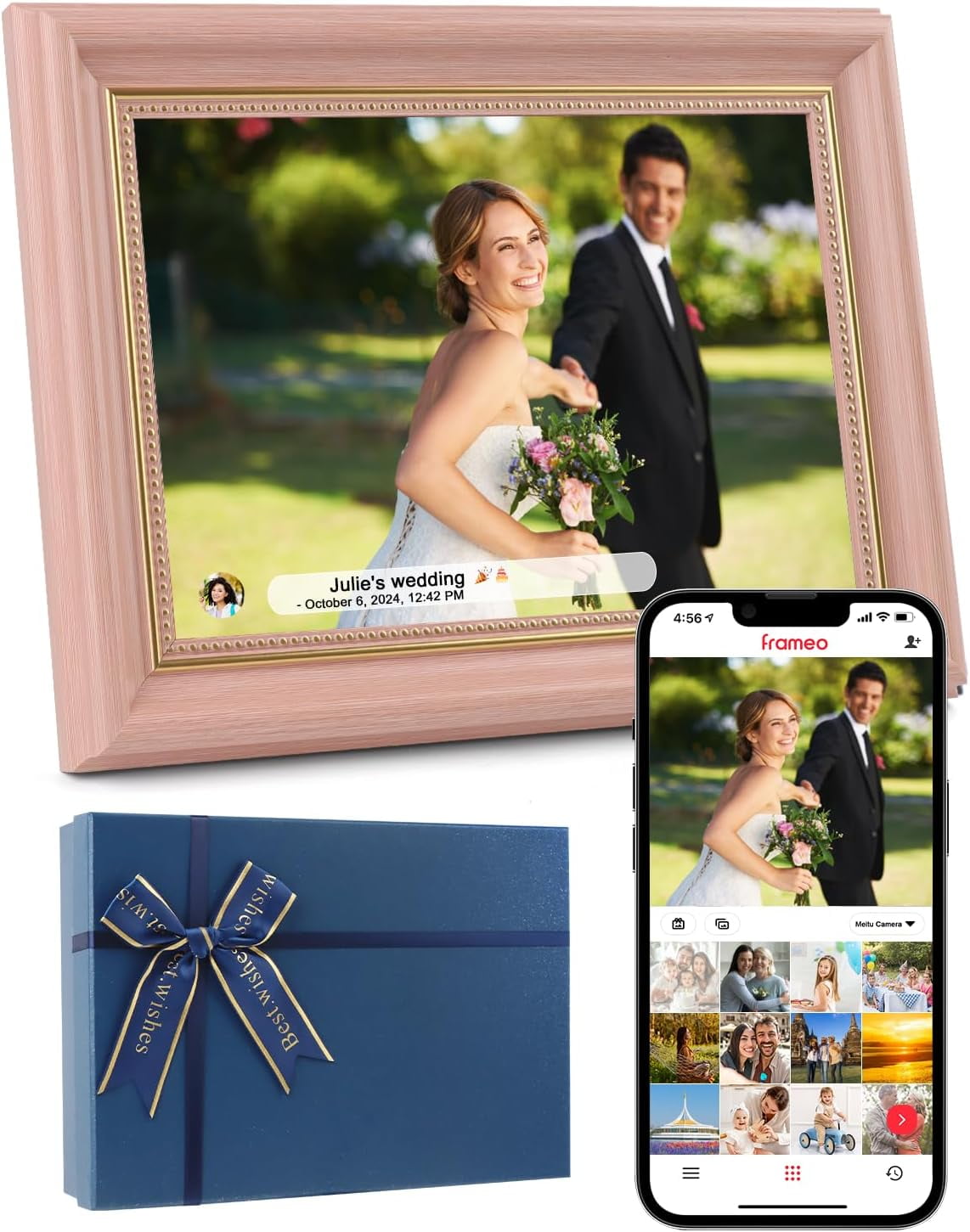 Frameo Digital Frame 10.1 Inch WiFi Digital Photo Frame with 32GB ...