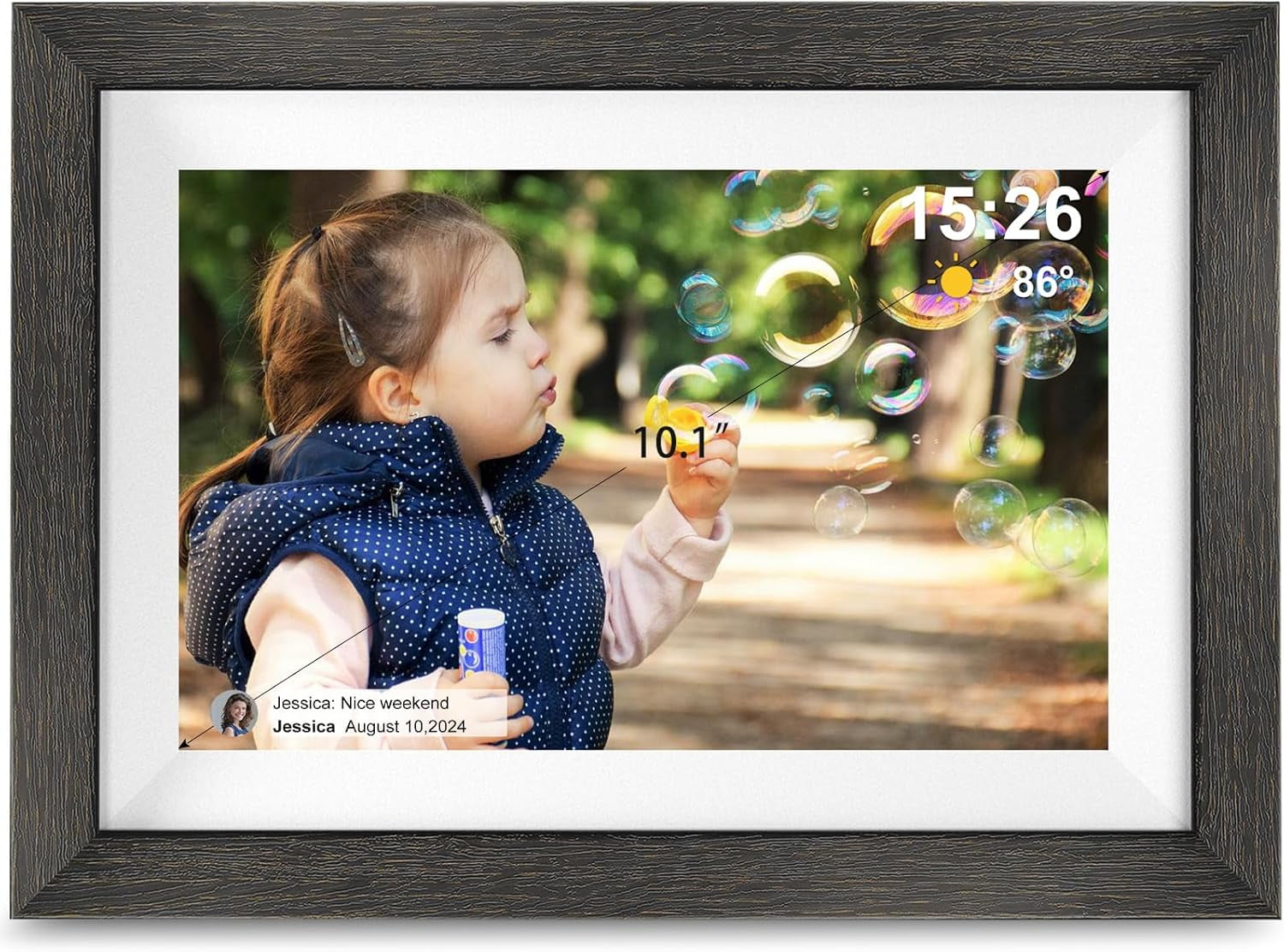 Frameo Digital Photo Frame,10.1 Inch WiFi Smart Digital Picture Frame ...