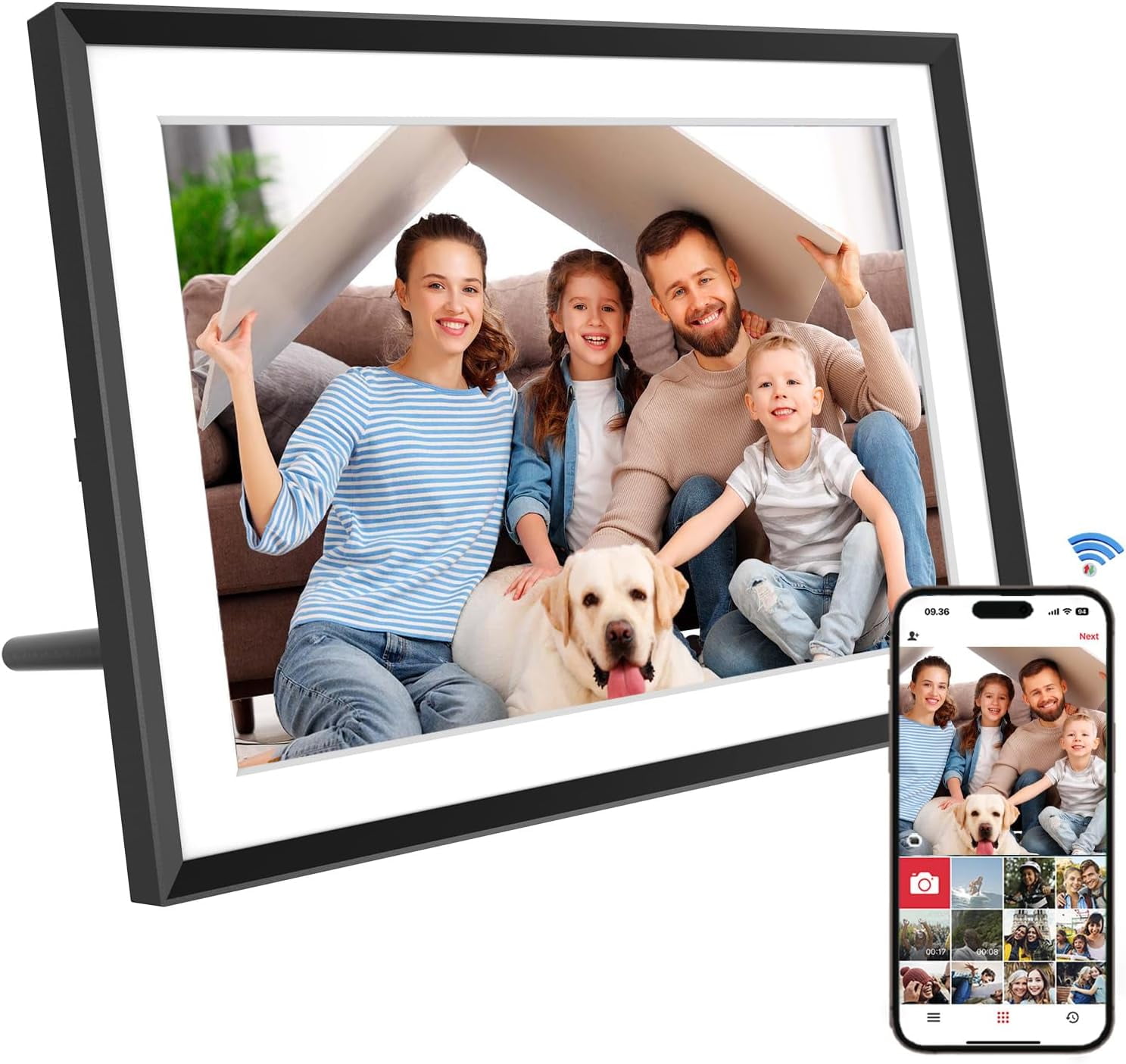 Frameo Digital Picture Frame 10.1 Inch, 32GB WiFi-Enabled, 1280x800 HD ...