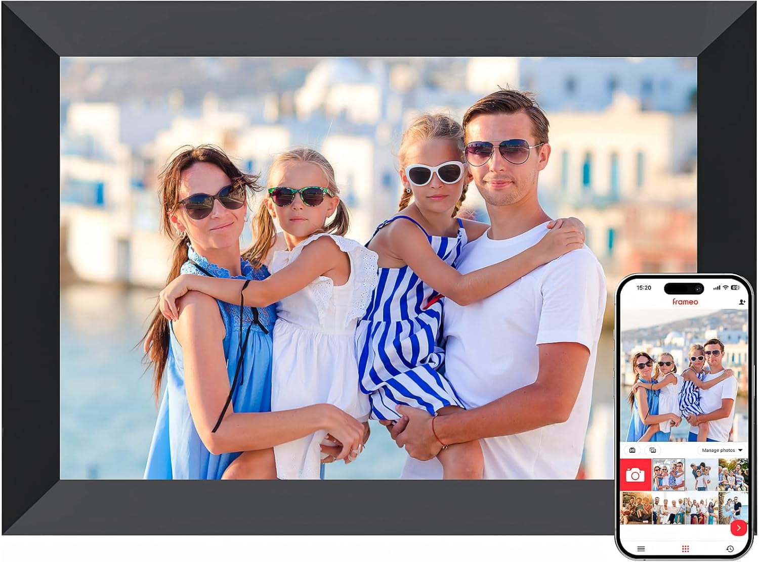 Frameo Digital Picture Frame, 10.1 Inch WiFi Digital Photo Frame with ...