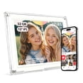 Frameo Digital Picture Frame,10.1 Inch WiFi Slim Acrylic Digital Photo ...