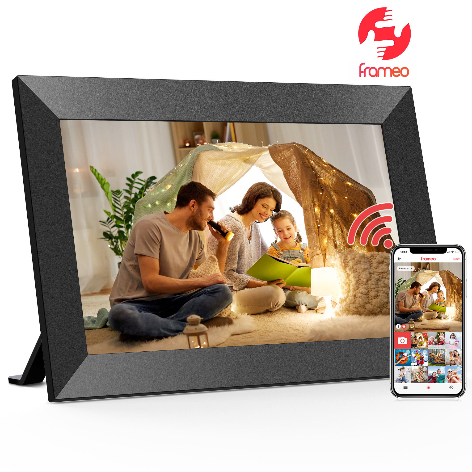 Sylvania, 10 in. Wi-Fi Frameo APP Control Digital Cloud Picture Frame ...