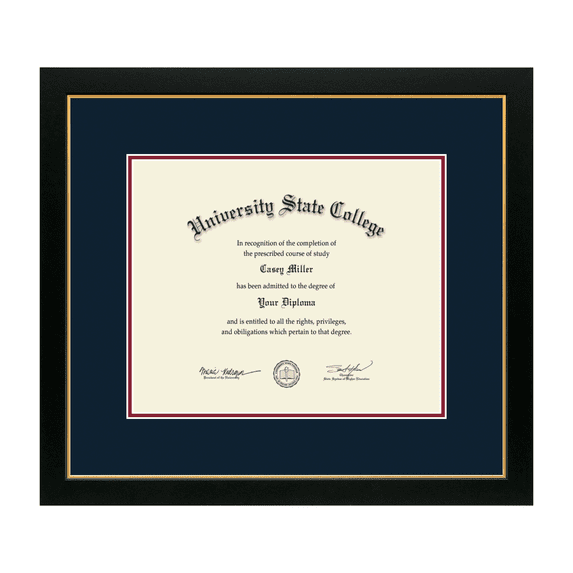 Framerly - 17w x 14h Certificate Frame - Eco-Friendly Black Moulding ...