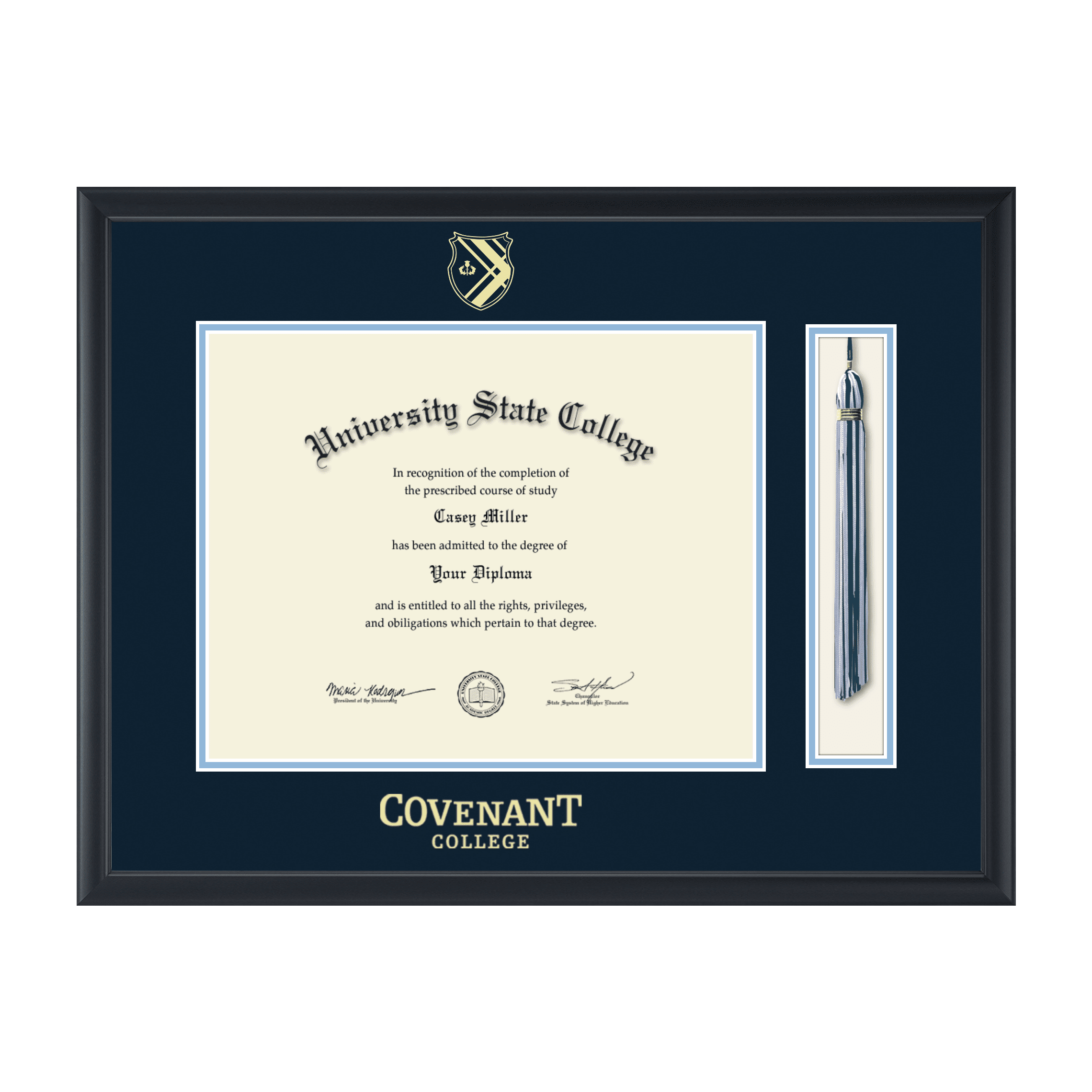 Covenant College Graduation Degree Holder, Tassel Diploma Frame ...