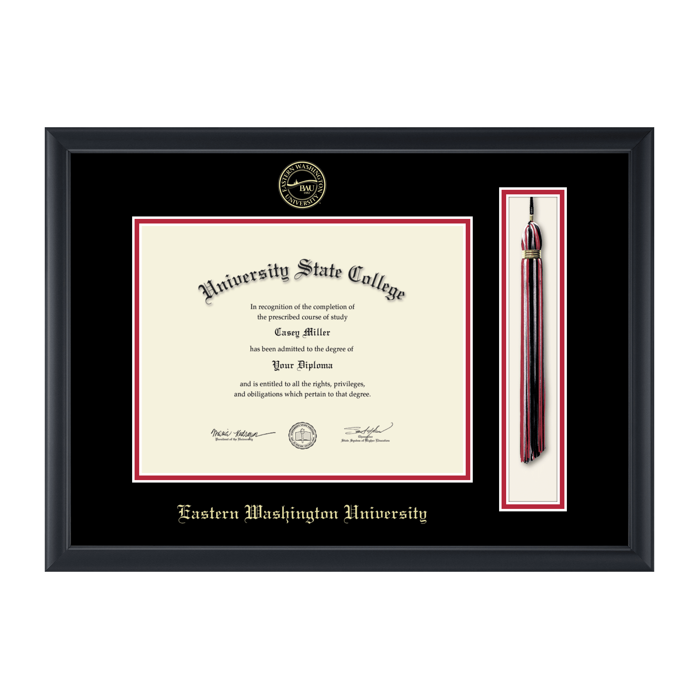 Framerly - EWU Tassel Diploma Frame with Black and Red Mat - Walmart.com