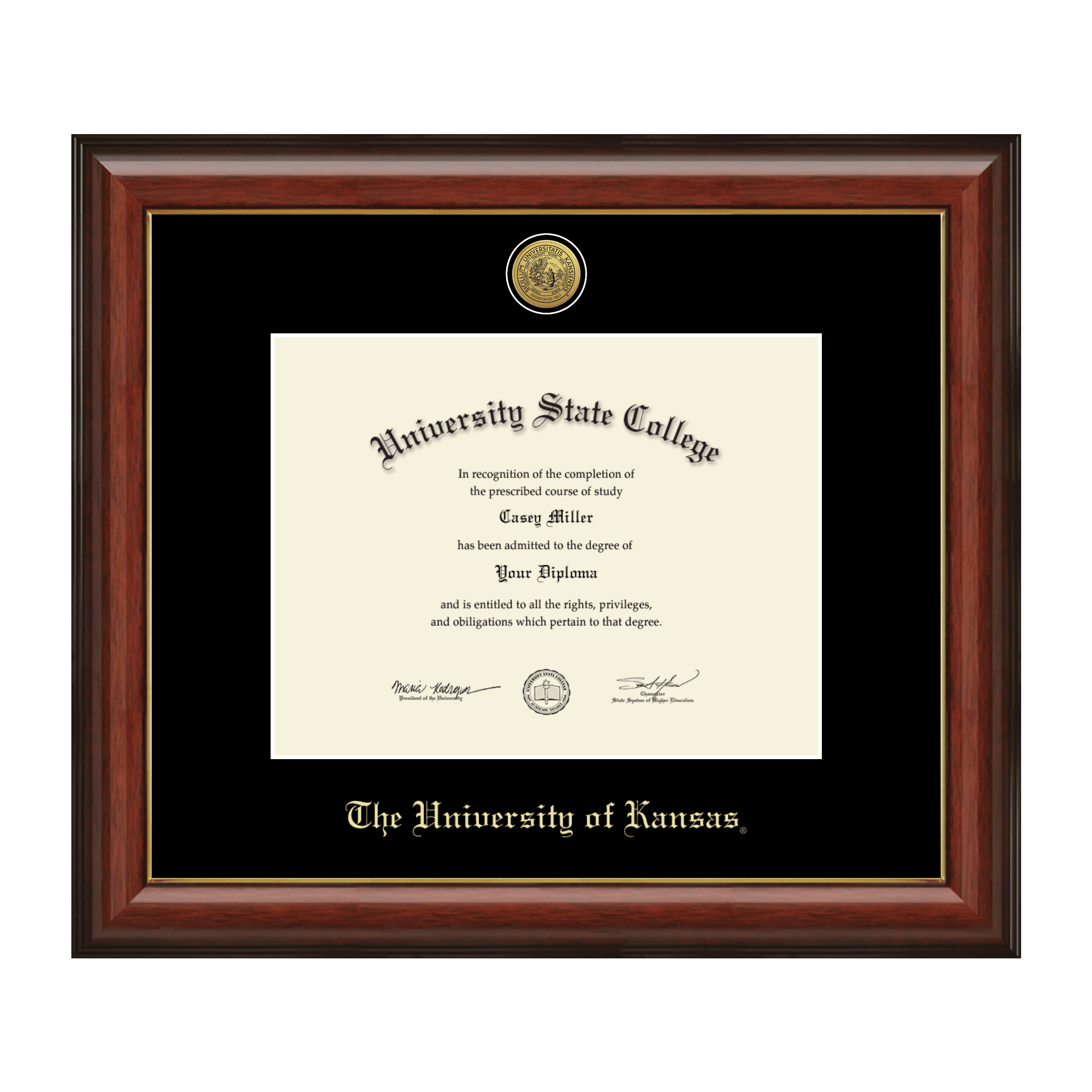 Framerly - KU Diploma Frame with Black Mat - Walmart.com