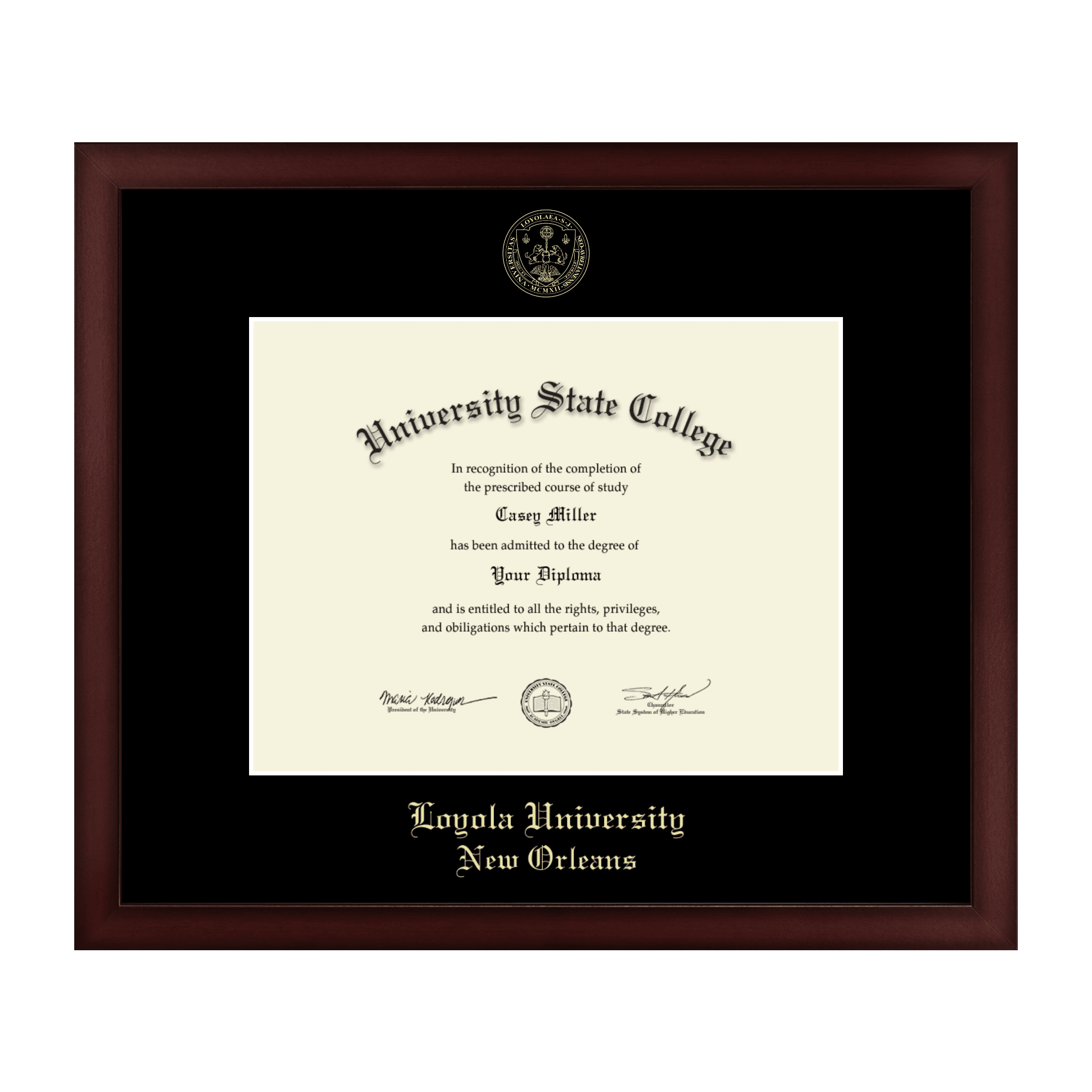 Framerly - LOYNO Diploma Frame with Black Mat - Walmart.com