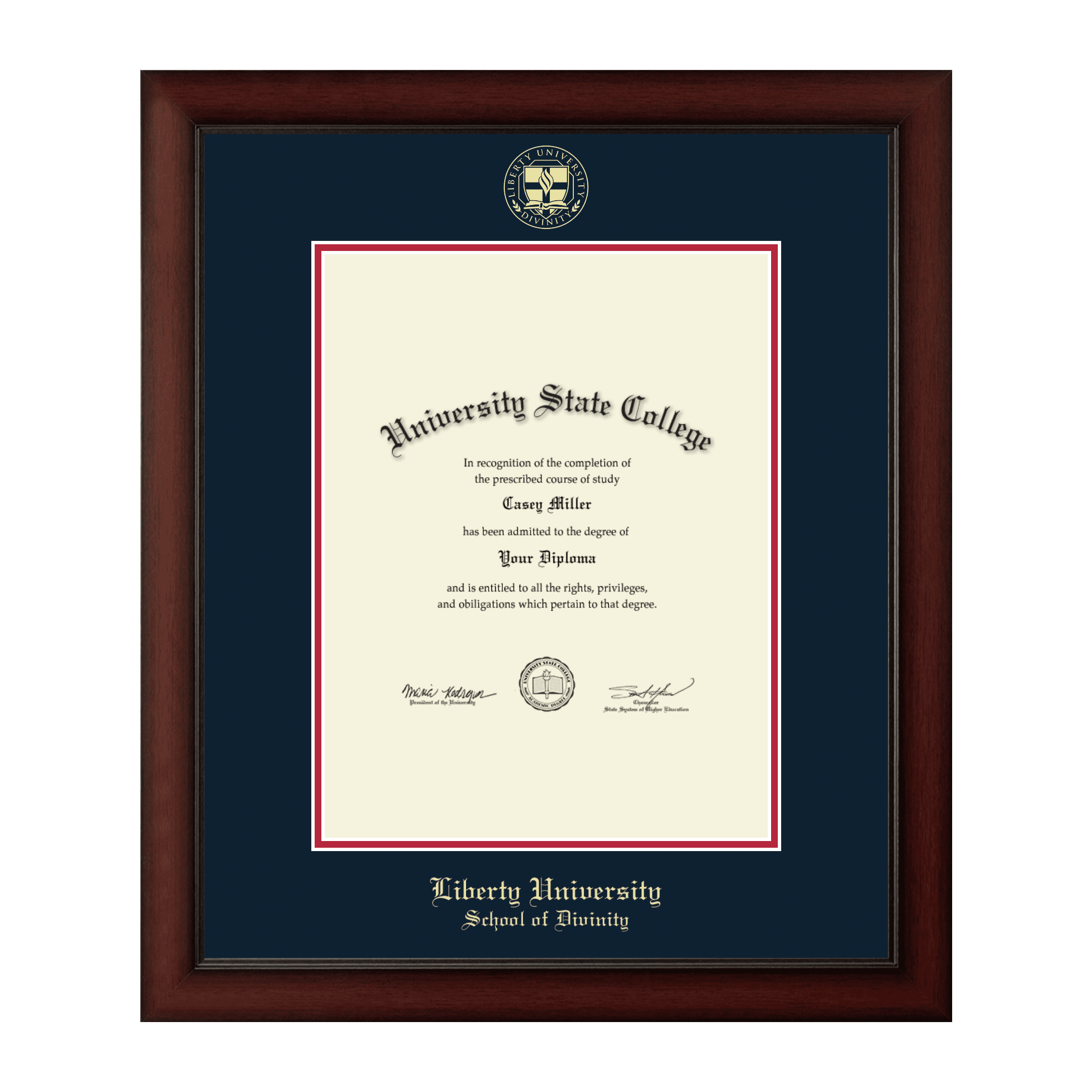 Framerly Liberty University Diploma Frame, 13" x 17" Document Size ...