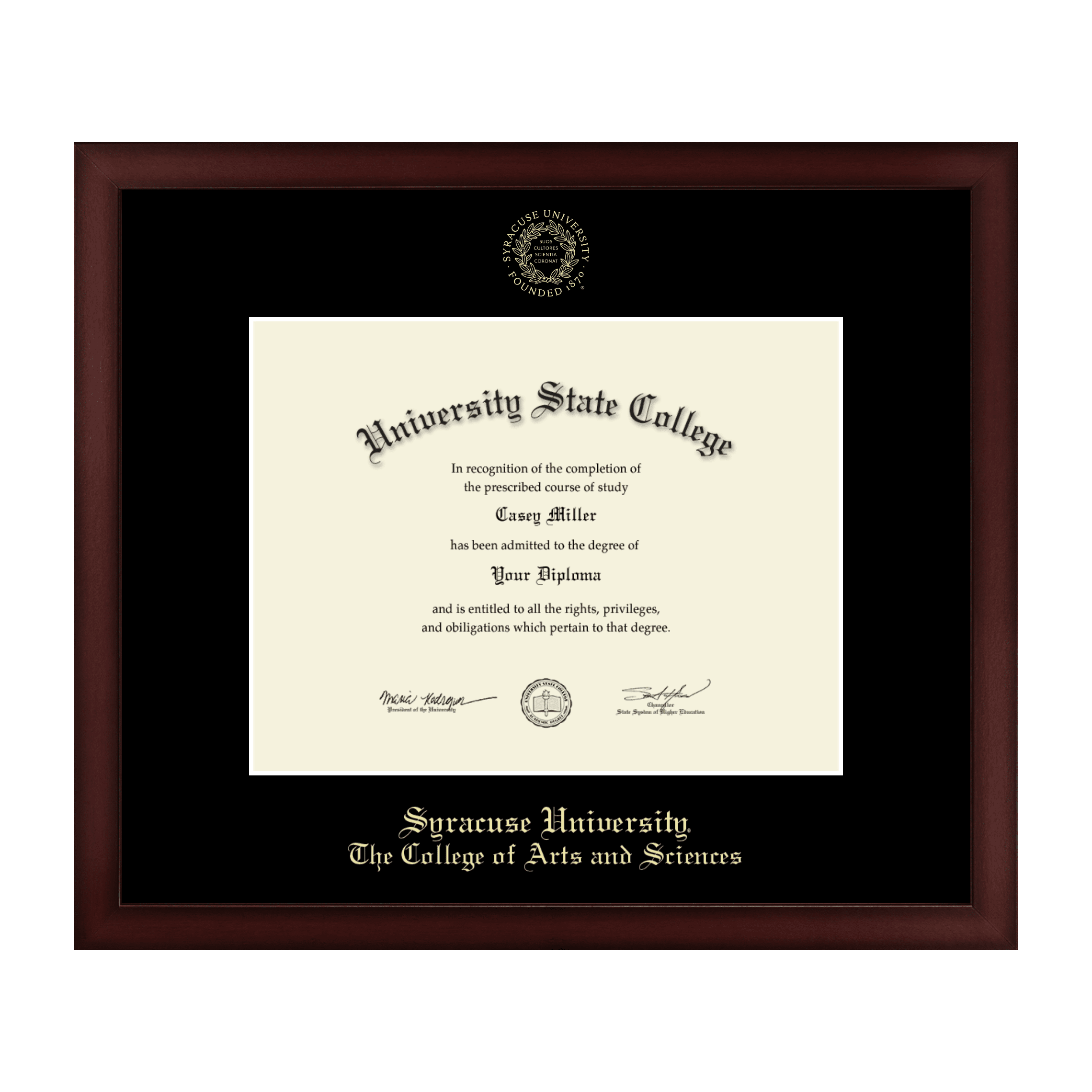 Framerly - SU Arts and Sciences Diploma Frame with Black Mat - Walmart.com