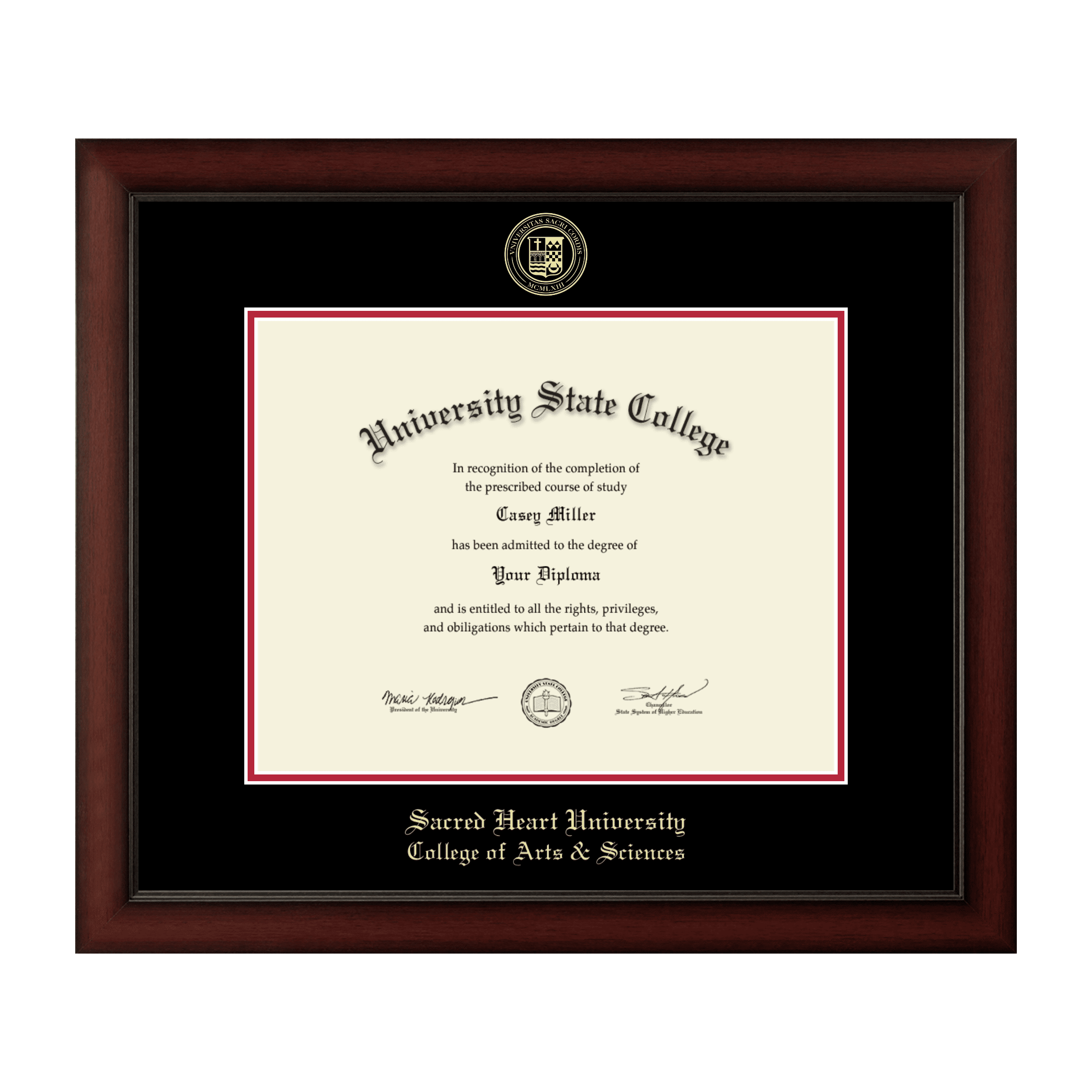 Framerly - Sacred Heart University College of Arts & Sciences 14w x 11h ...