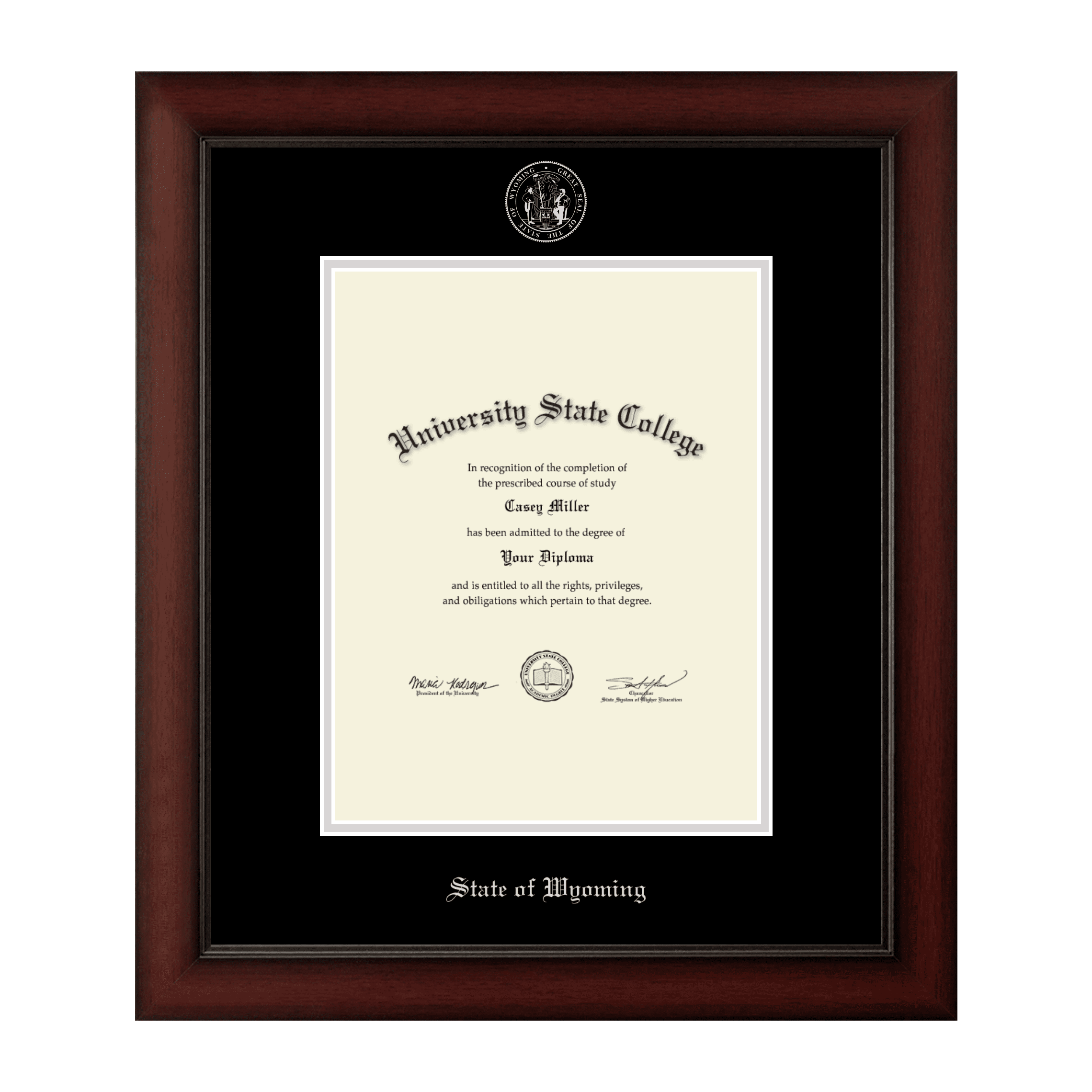 Framerly - State of Wyoming 8.5w x 11h Certificate Frame - Gold ...