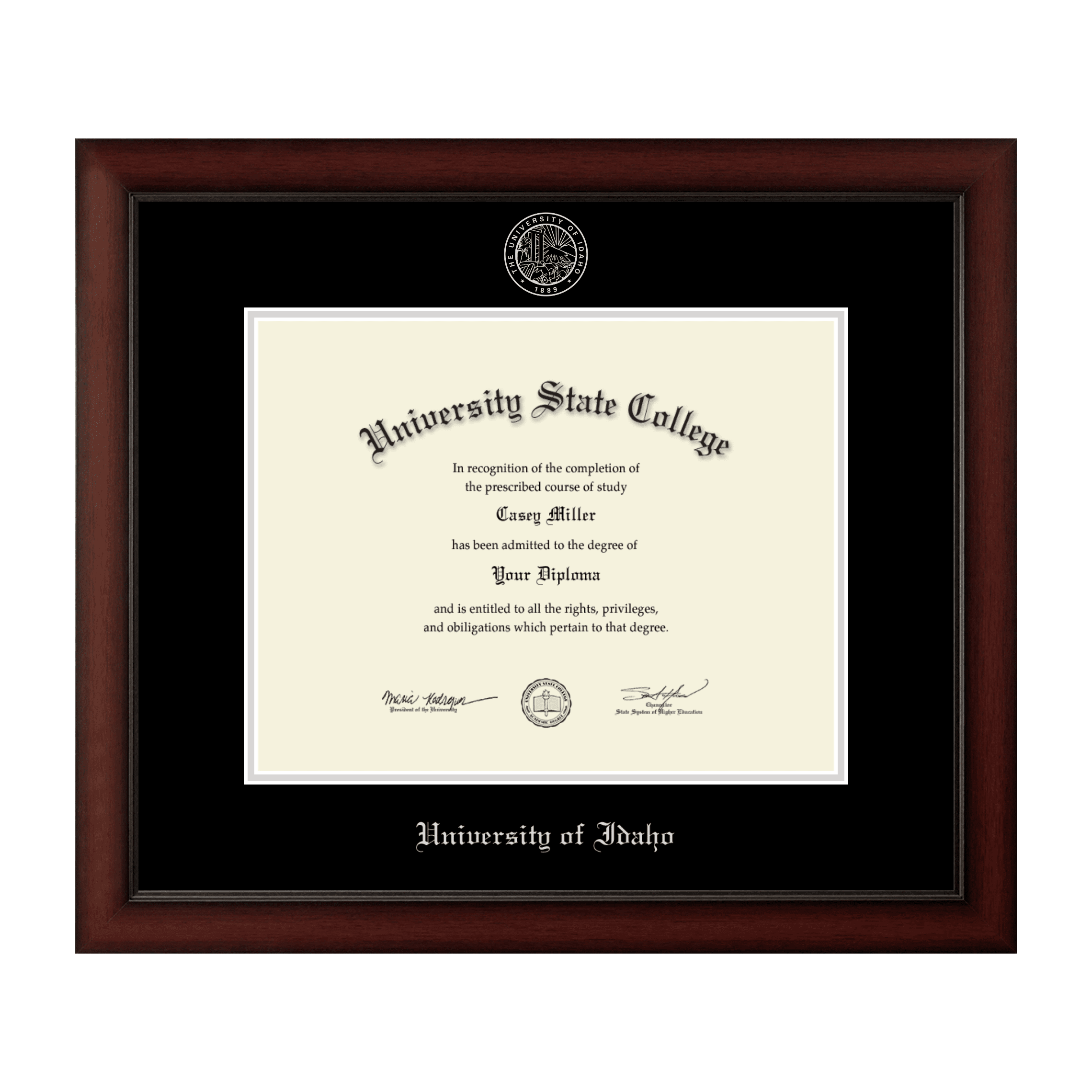 Framerly - University of Idaho 14W X 11H Diploma Frame - Fits a Phd ...