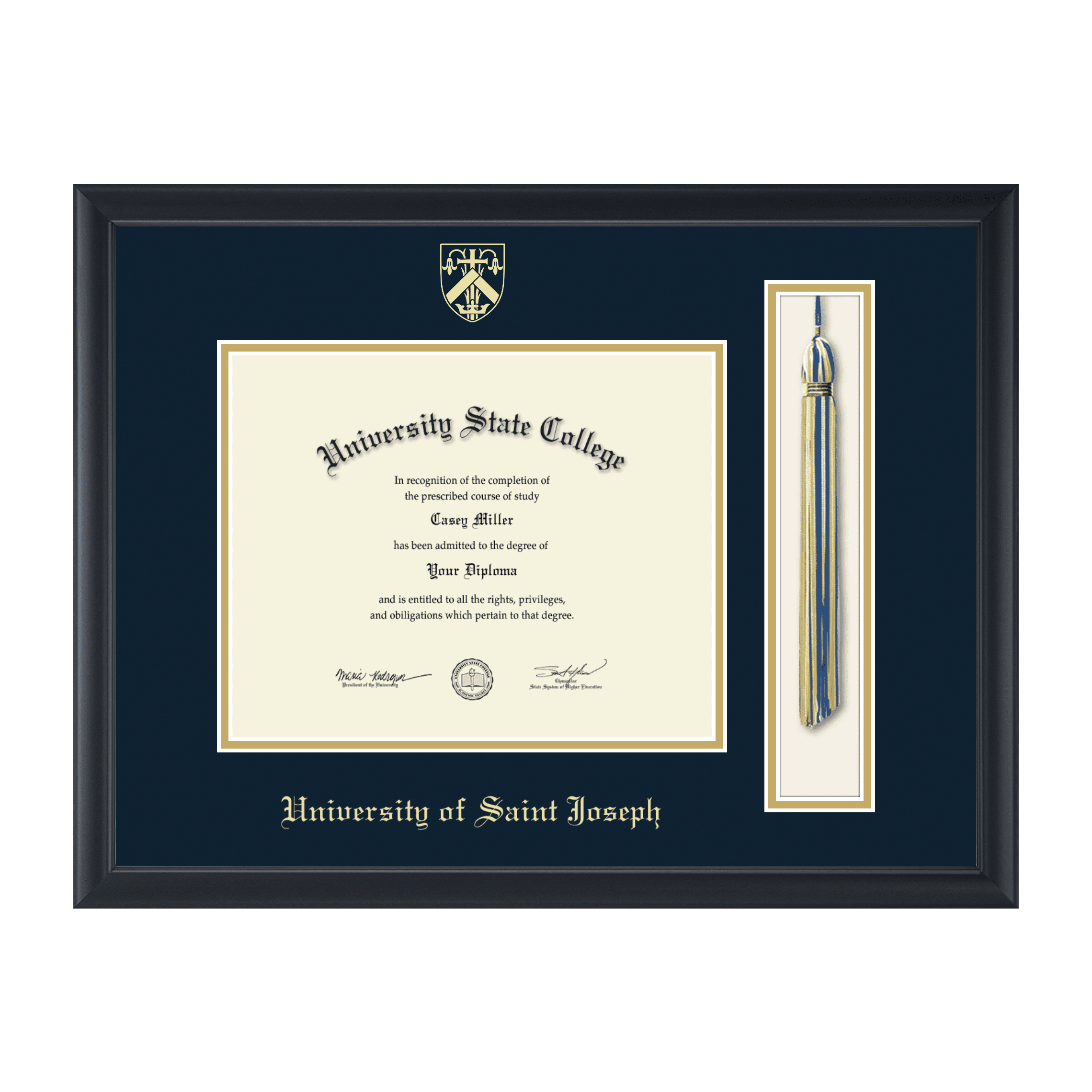 Framerly - University of Saint Joseph In Connecticut 10W X 8H Tassel ...