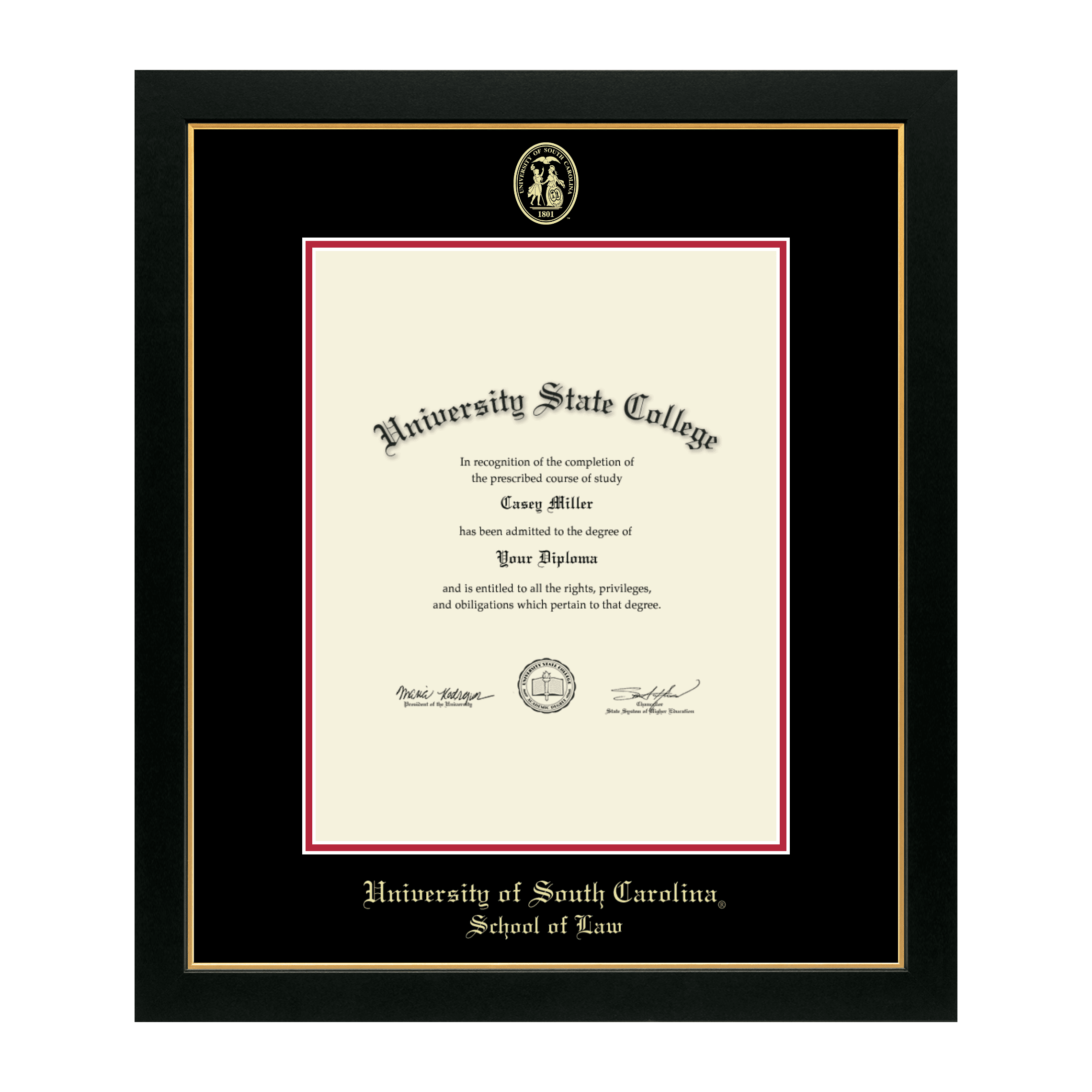 Framerly - USC Diploma Frame with Black and Red Mat - Walmart.com