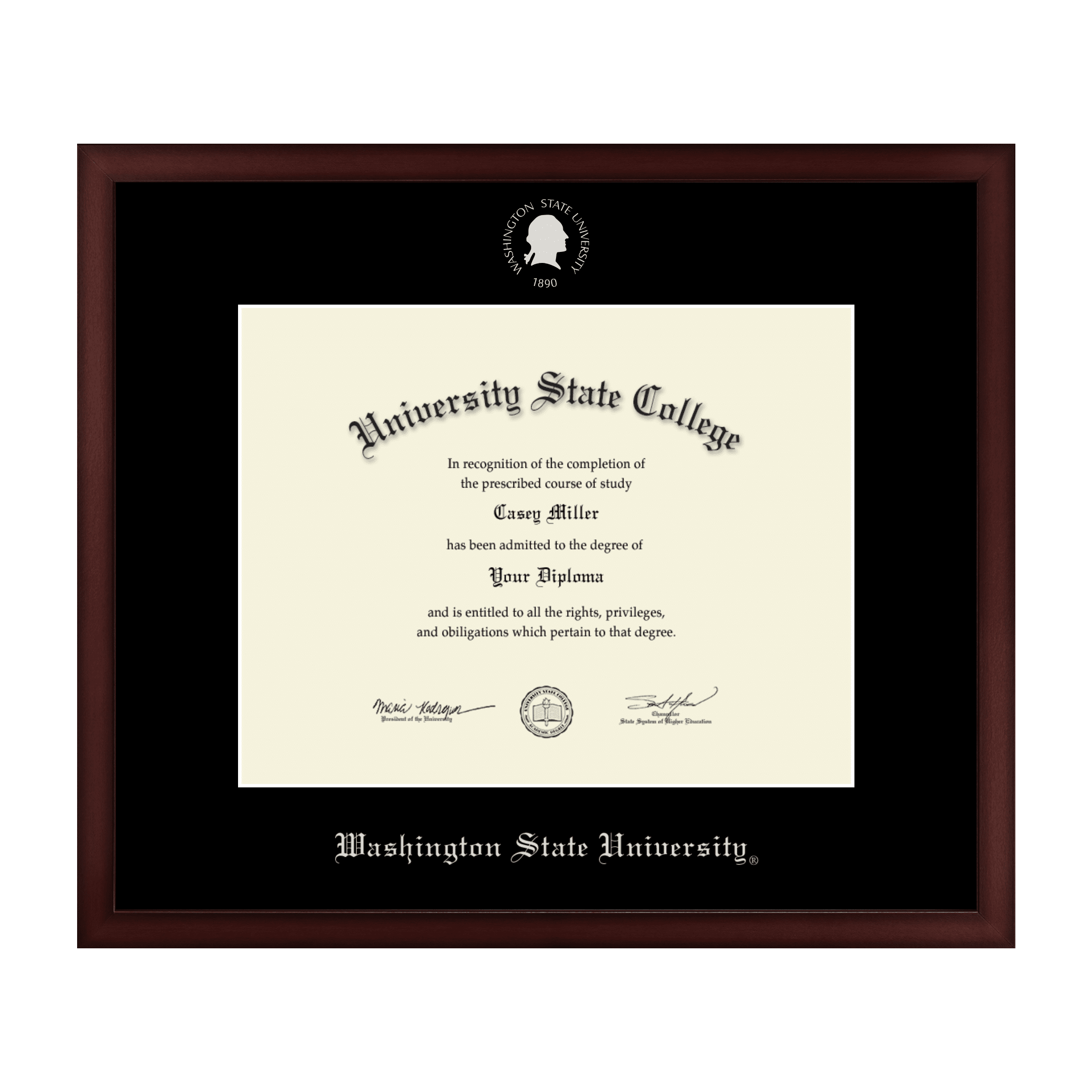 Framerly - WSU Diploma Frame with Black Mat - Walmart.com