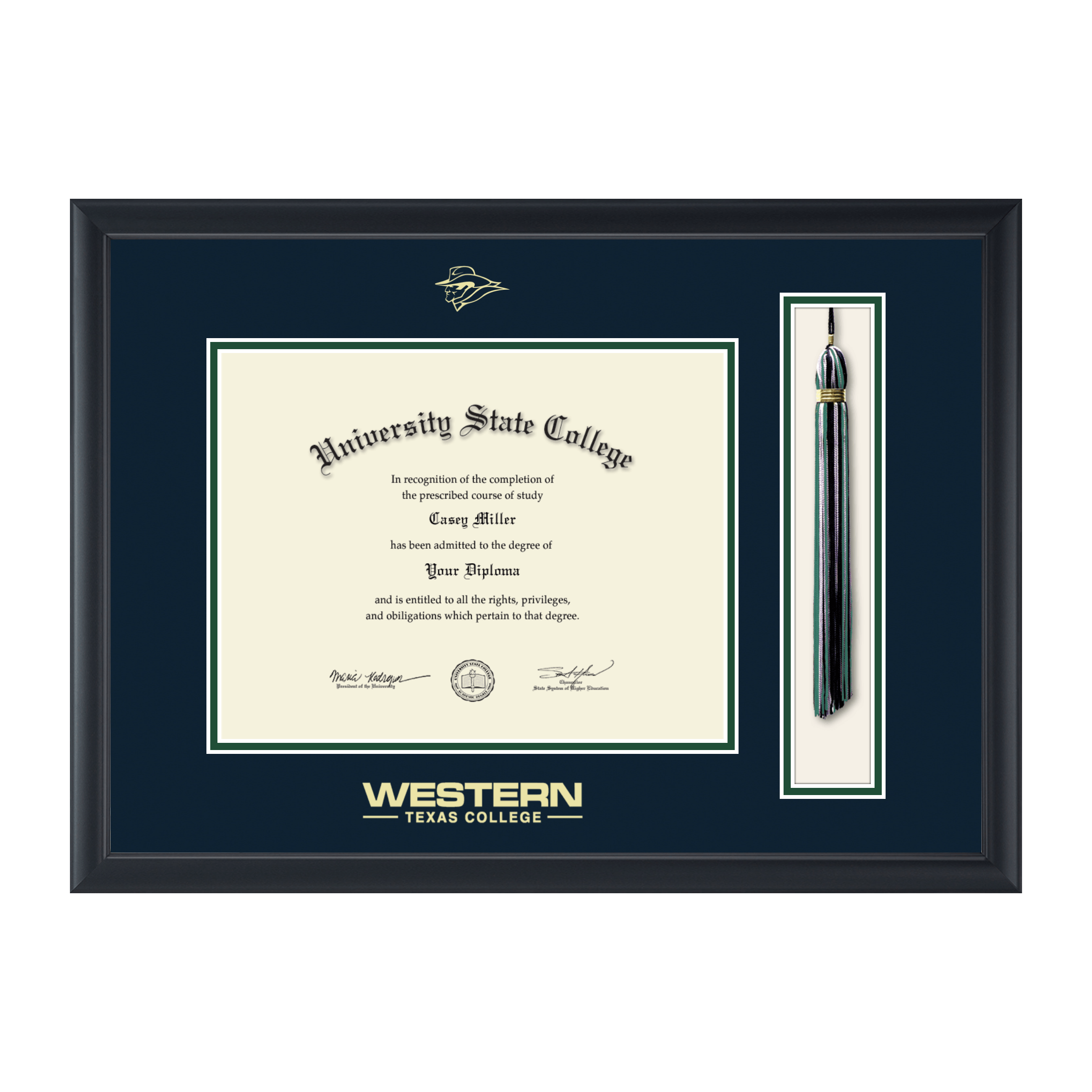 Framerly - WTC Tassel Diploma Frame In Black Moulding - Walmart.com