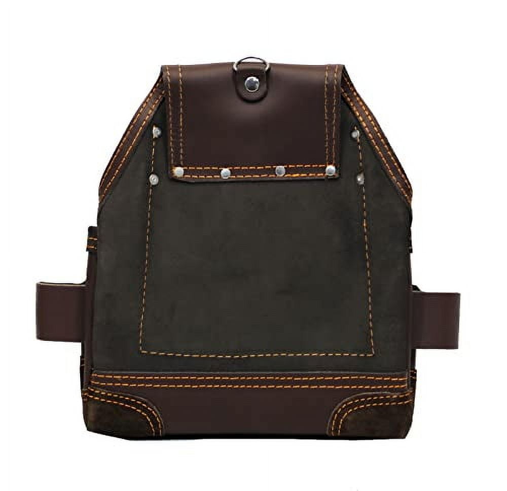 Framers Tool Pouch, Leather Tool Bag with 5 Pockets for Carpenters ...
