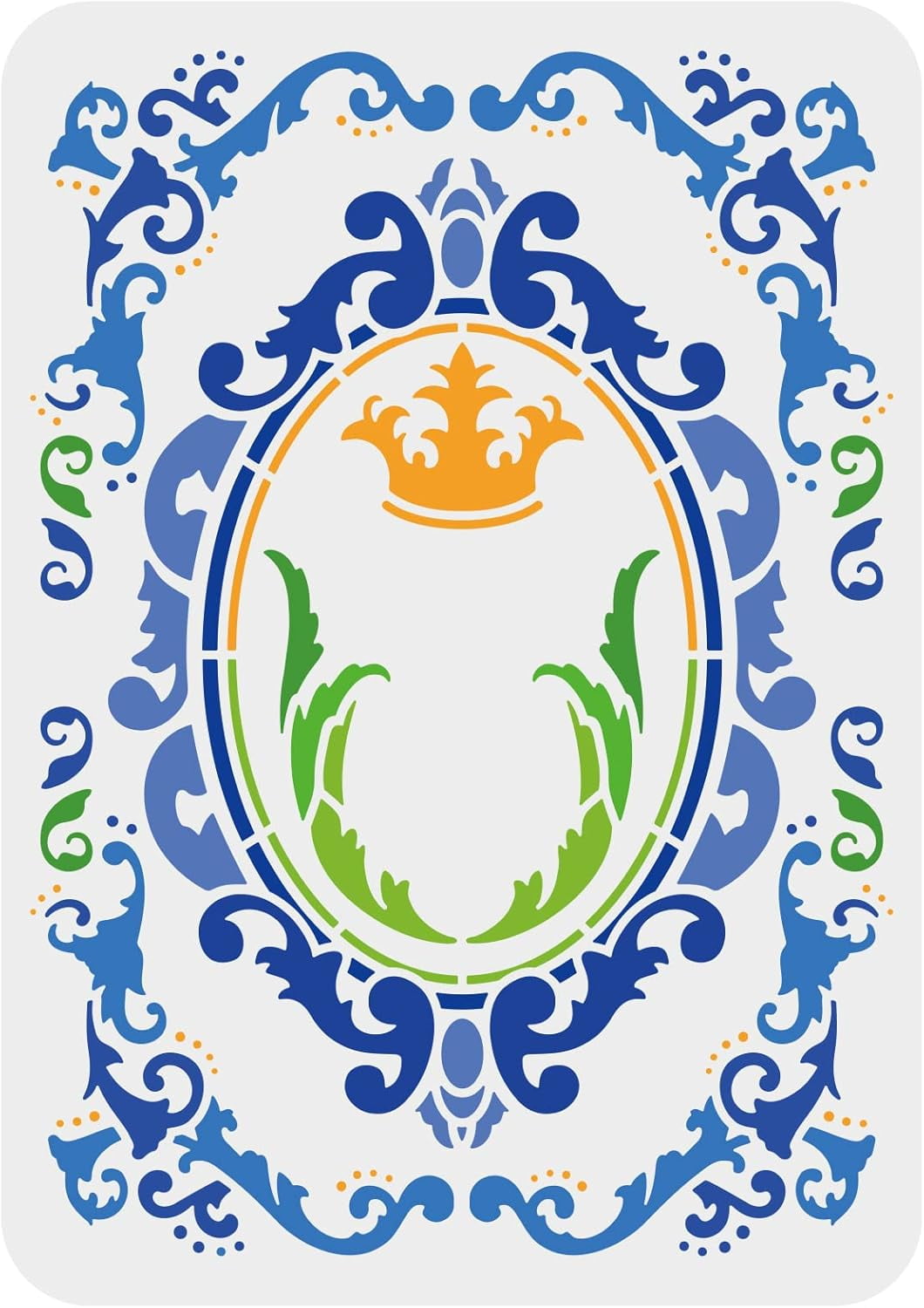 Frames Stencil 11.7x8.3inch Reusable Vintage Flower Border Frames ...