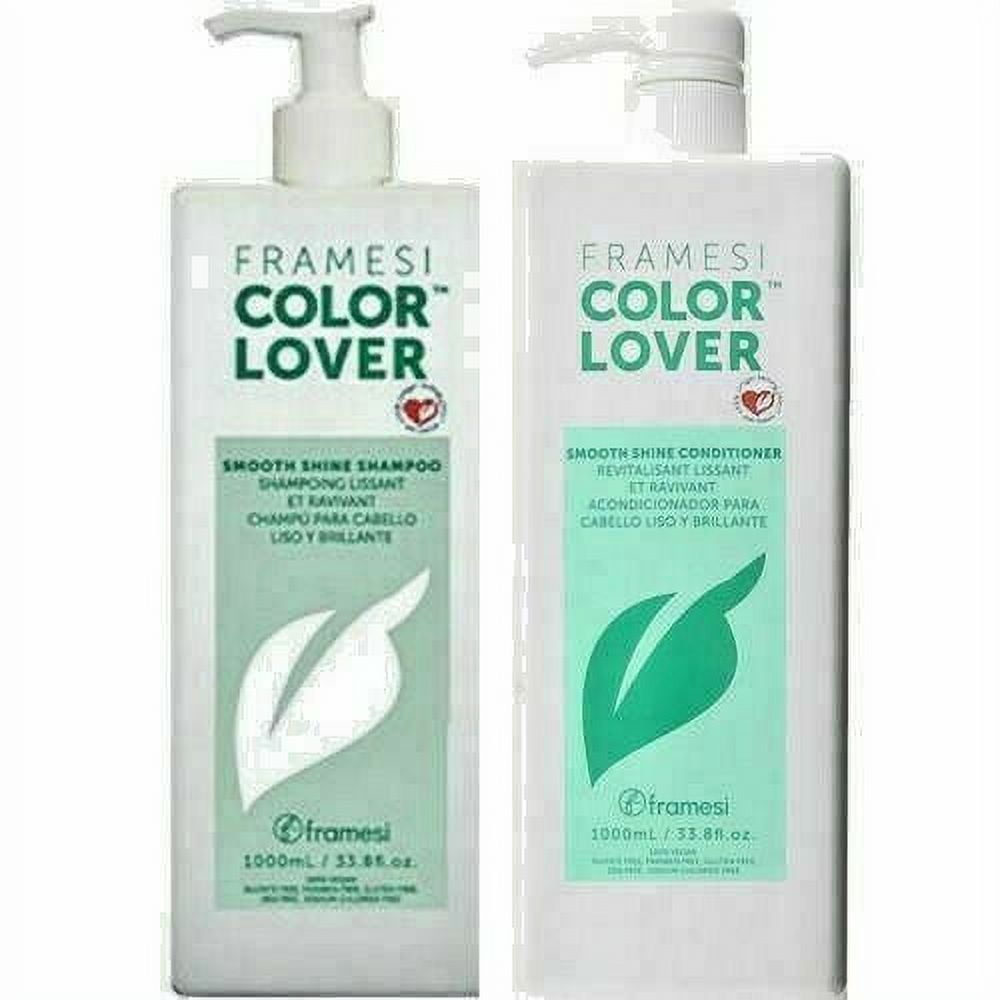 Framesi Color Lover Smooth Shine Natural Wash Shampoo & Conditioner Liter Duo, 33.8 oz - Walmart.com