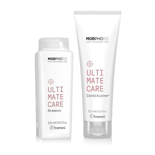 Framesi Morphosis Ultimate Care Shampoo and Conditioner Set, 8.4 fl oz, Moisturizing & Hydrating ...