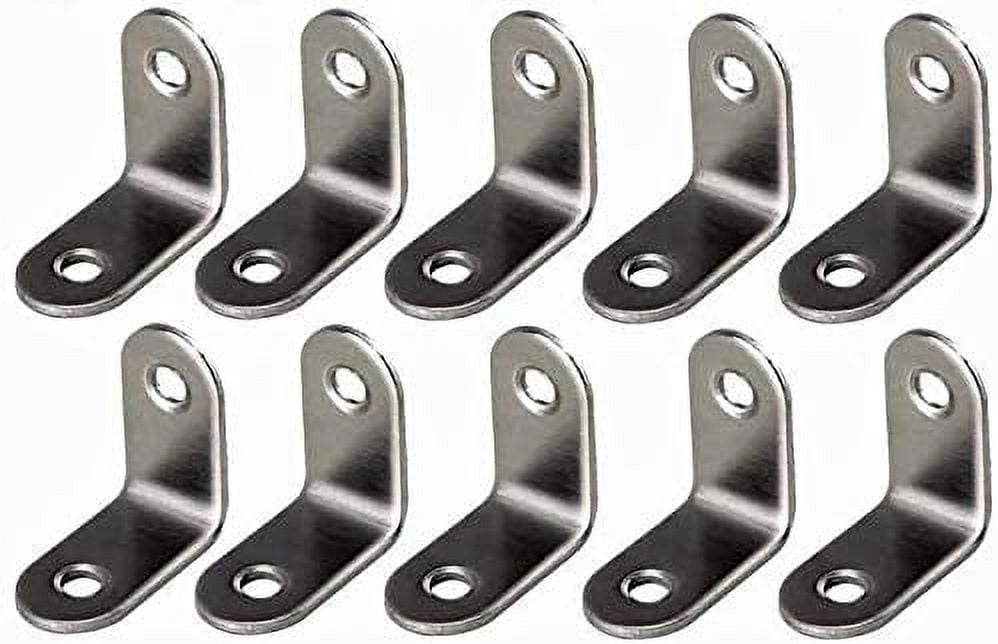 Framing Hardware 10 Pack 1/2 x 1/2 Zinc Plated Steel Corner Brace L ...
