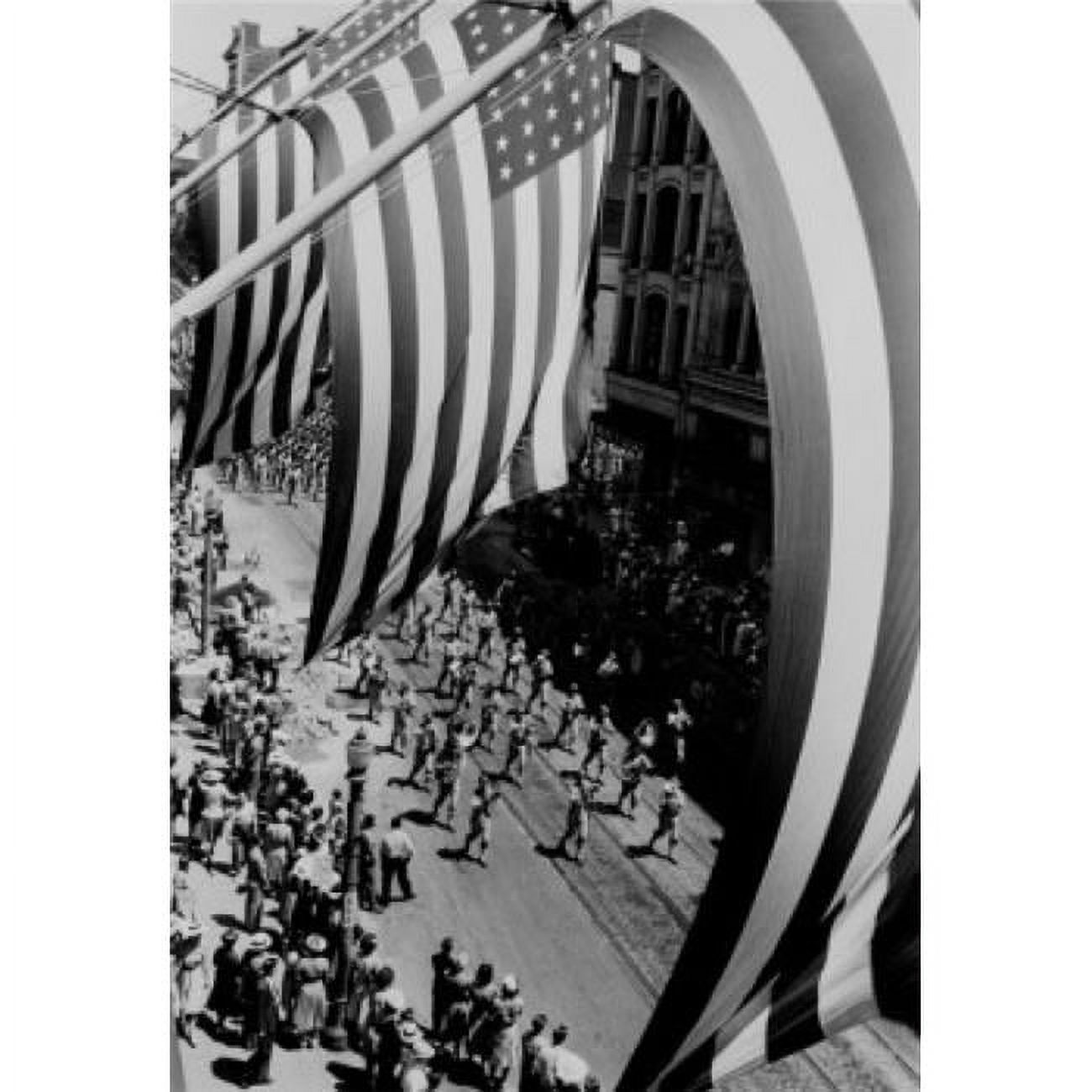 Framing Parade as Seen Through Flags & Poles Poster Print - 18 x 24 in ...