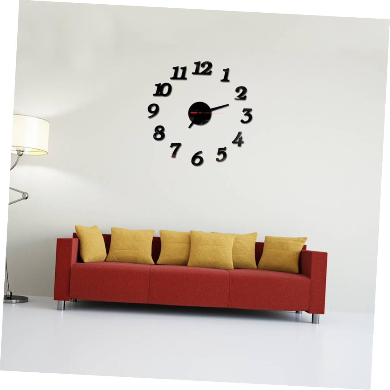 Framless Wall Clock English Wall Clock Office Wall Clock Living Room ...