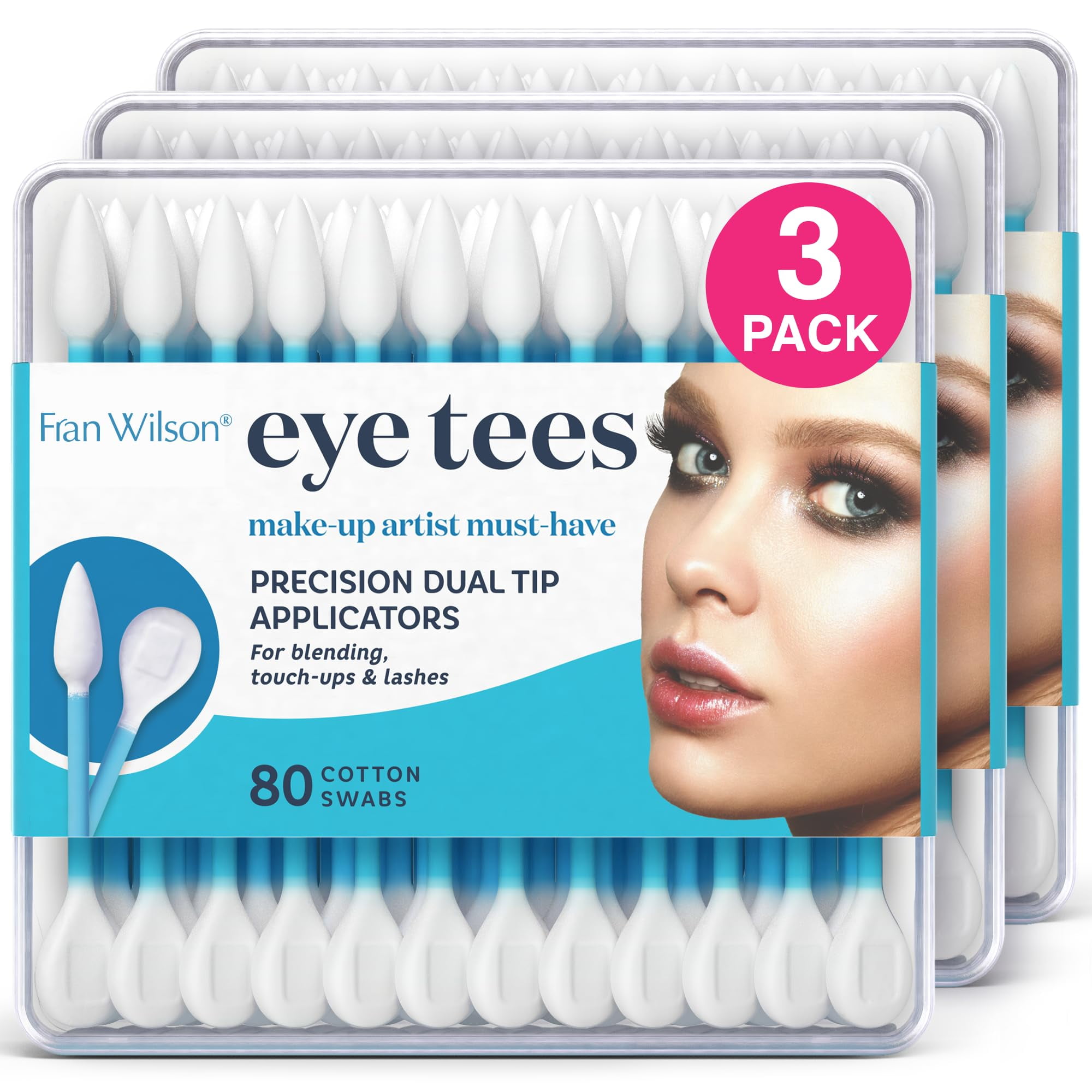 Fran Wilson EYE TEES RRF12 COTTON TIPS 80 (3 PACK) - Precision Makeup ...