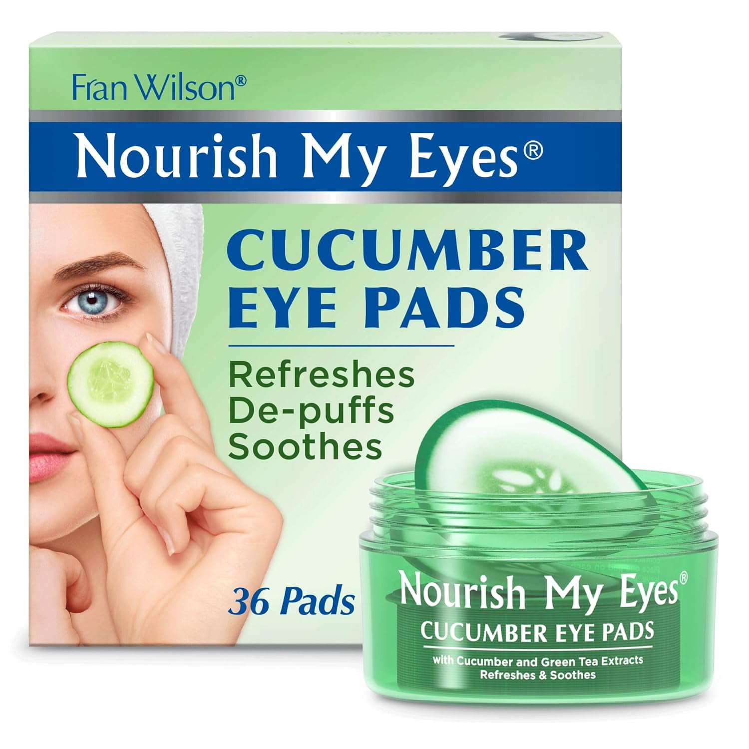Fran Wilson Nourish My Eyes Cucumber Eye Pads 36 ea (Pack of 12 ...