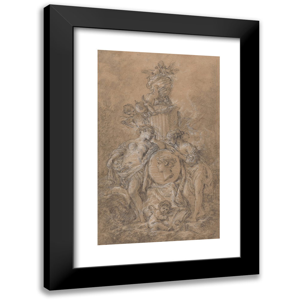 François Boucher 16x24 Black Modern Framed Museum Art Print Titled ...