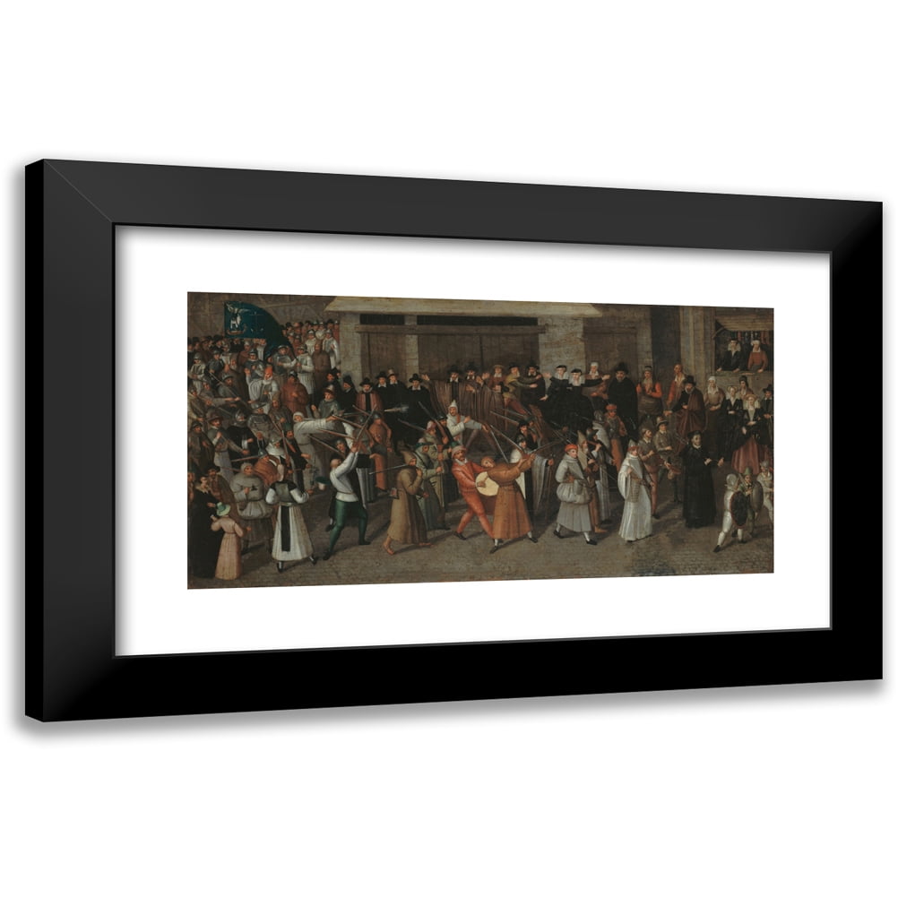 François Bunel 24x14 Black Modern Framed Museum Art Print Titled ...