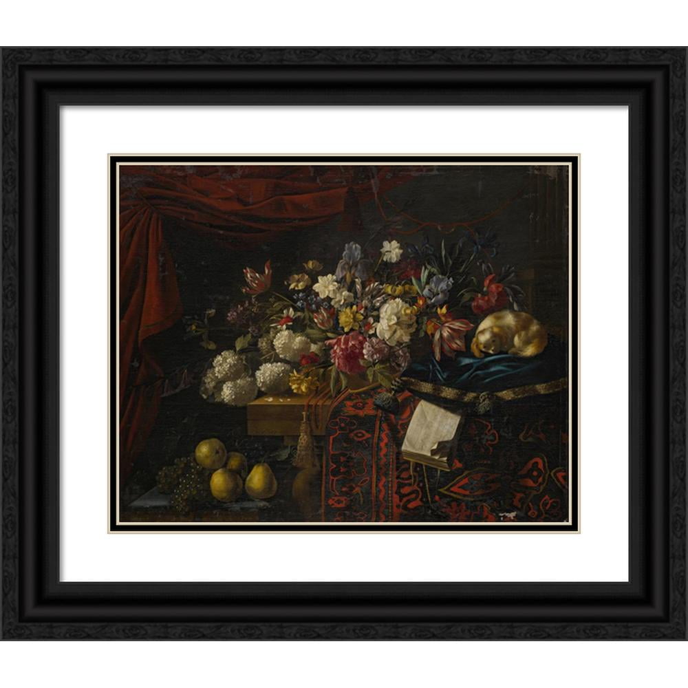 François Habert 24x20 Black Ornate Framed Double Matted Museum Art ...