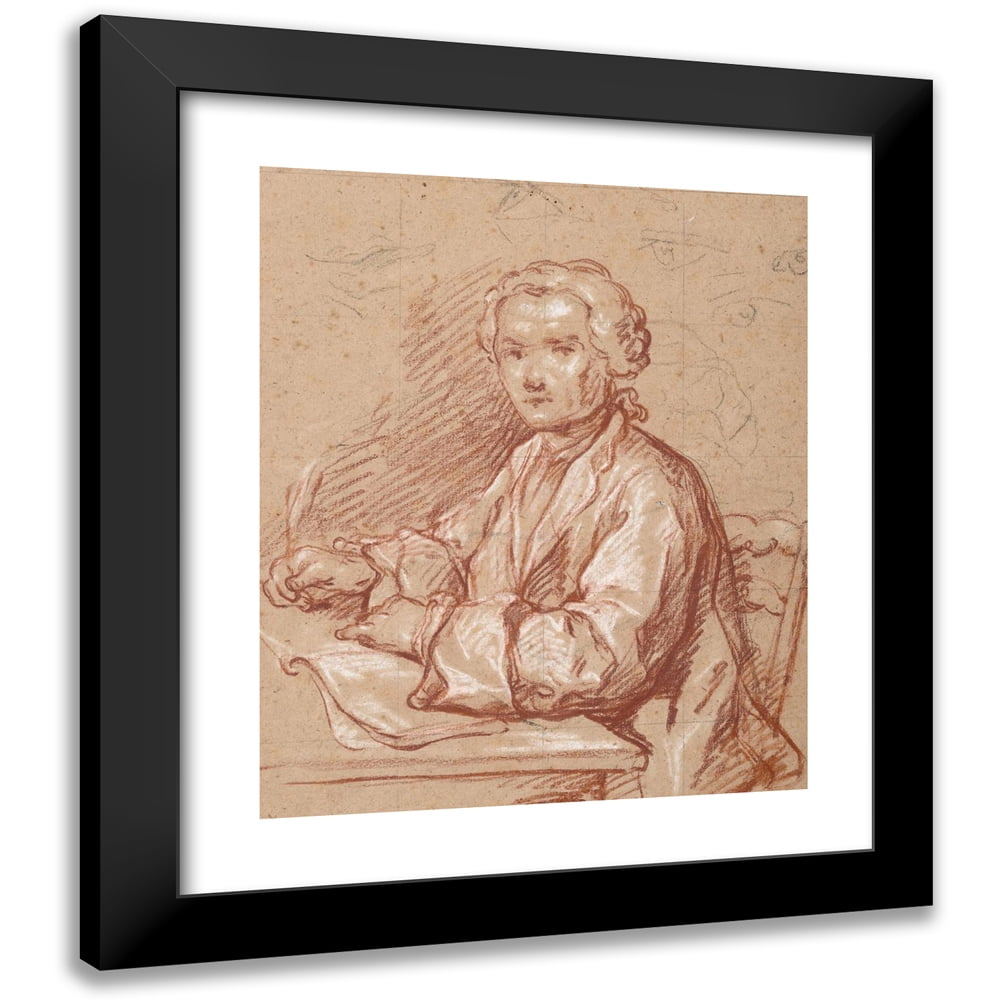 François-Louis-Joseph Watteau 12x14 Black Modern Framed Museum Art ...