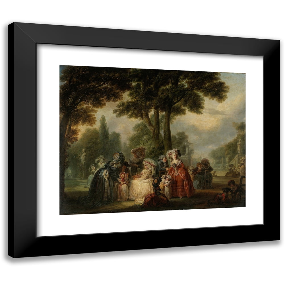 François-Louis-Joseph Watteau 18x15 Black Modern Framed Museum Art ...