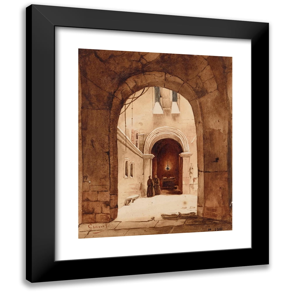 François-Marius Granet 12x14 Black Modern Framed Museum Art Print ...