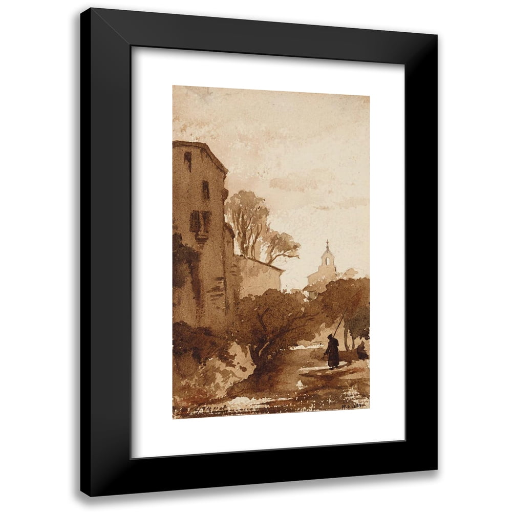 François-Marius Granet 12x18 Black Modern Framed Museum Art Print ...