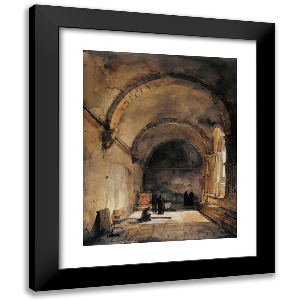 François-Marius Granet 15x18 Black Modern Framed Museum Art Print ...