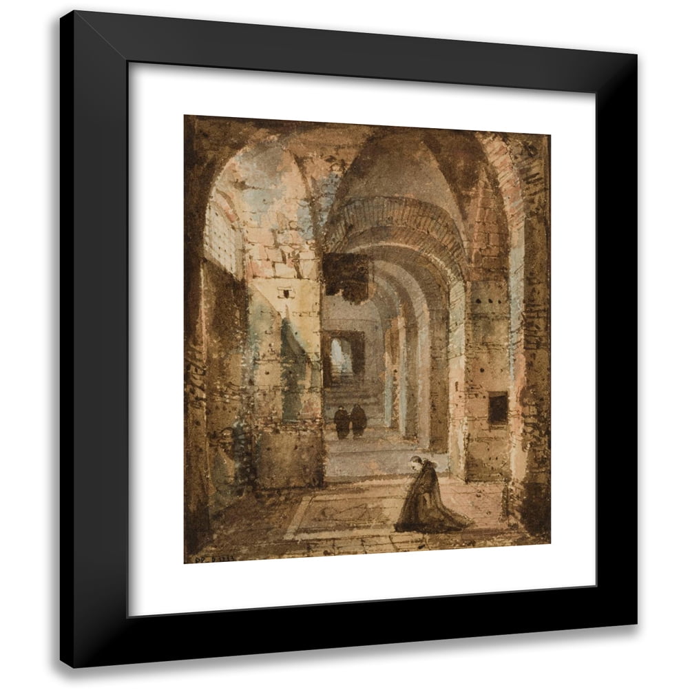 François-Marius Granet 20x24 Black Modern Framed Museum Art Print ...