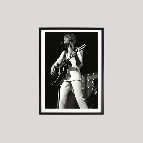 Françoise Hardy Live Concert Black and White Vintage Music Photography ...