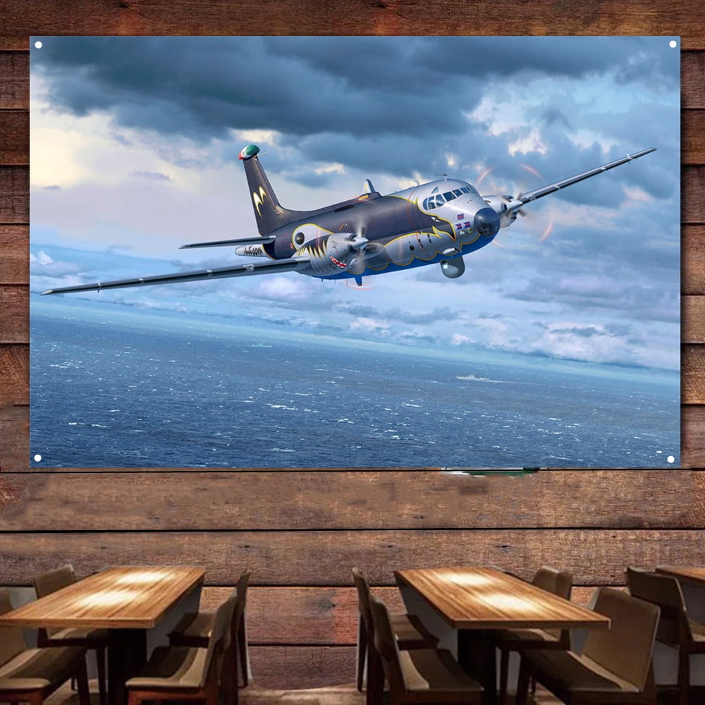 France Atlantic Fighter Banner Flip Chart - 38" x 57" Military Aviation ...