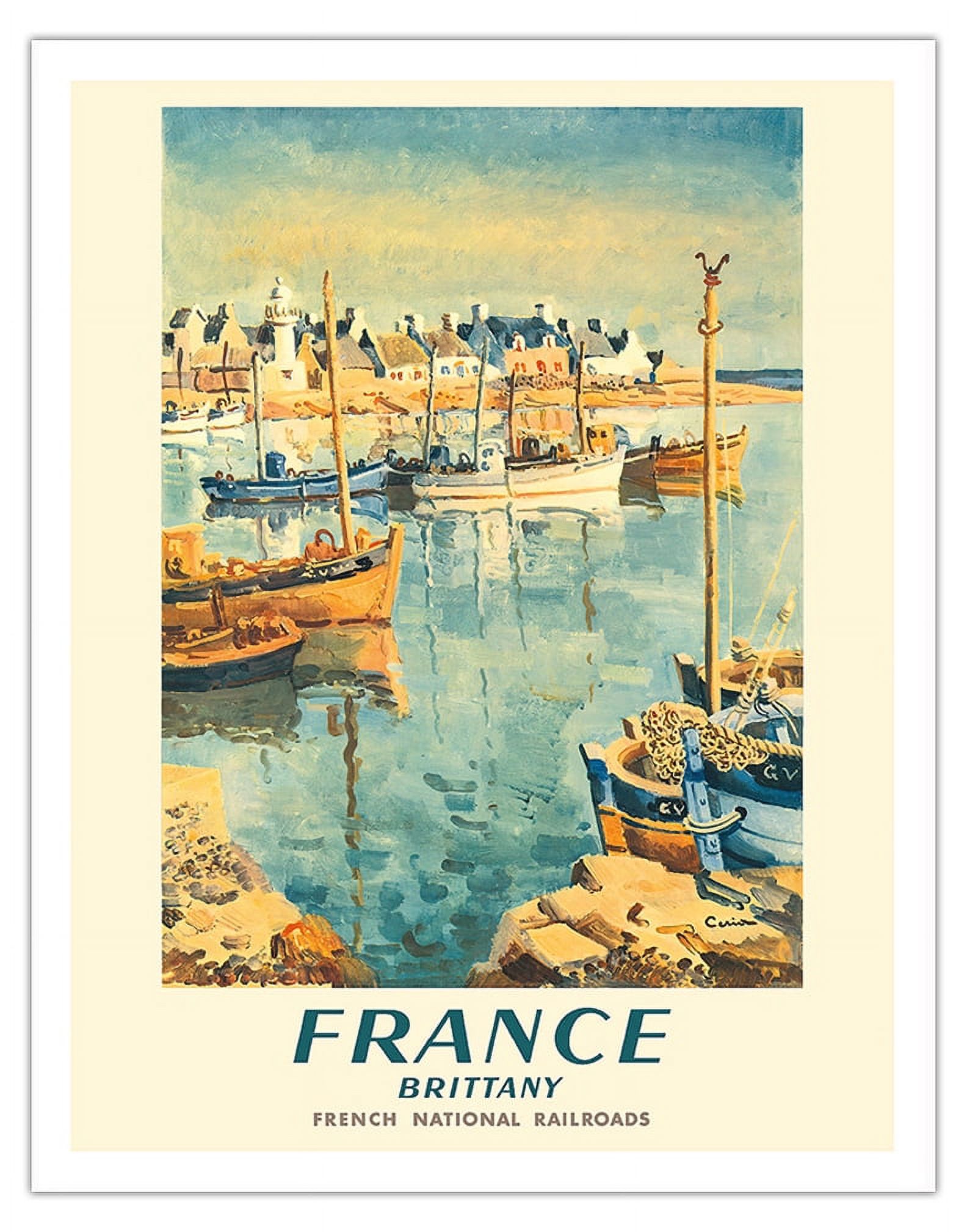 France - Brittany - French National Railroads - Vintage Railroad Travel ...