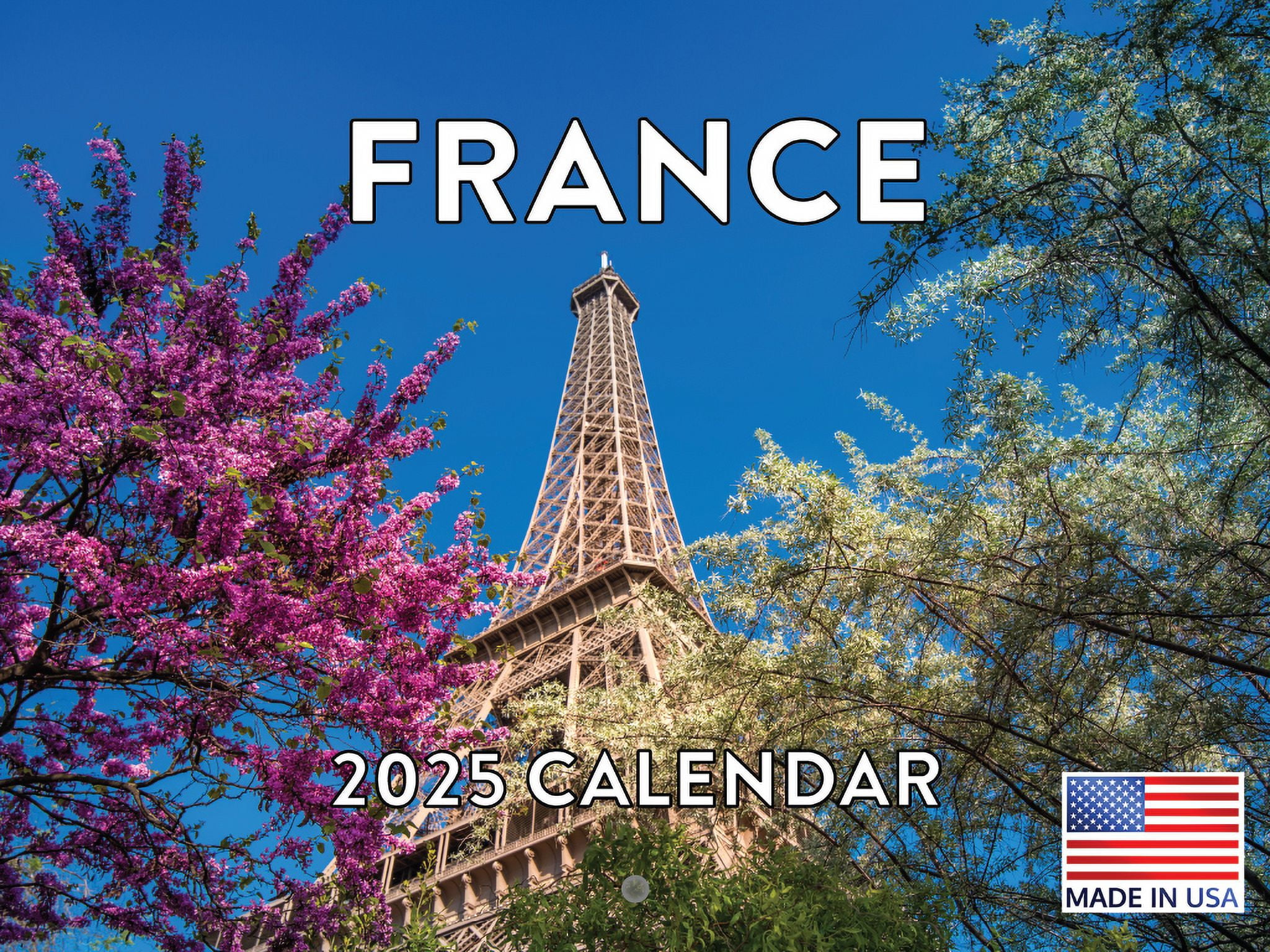 France Calendar 2025 Monthly Wall Calender 12 Month | American Made In ...